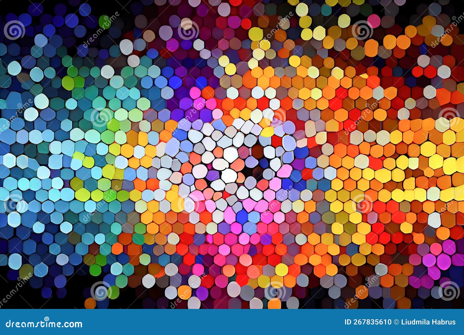 Colorful Square Pixels Background Illustration. Generative AI Stock ...