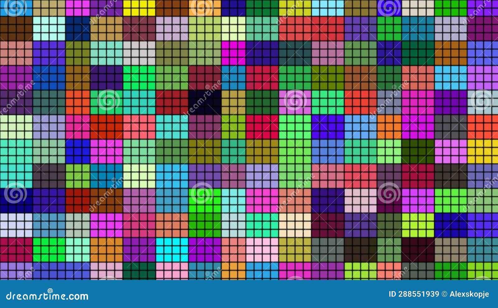 Colorful Square Pixels Moving Background Stock Video - Video of cube ...