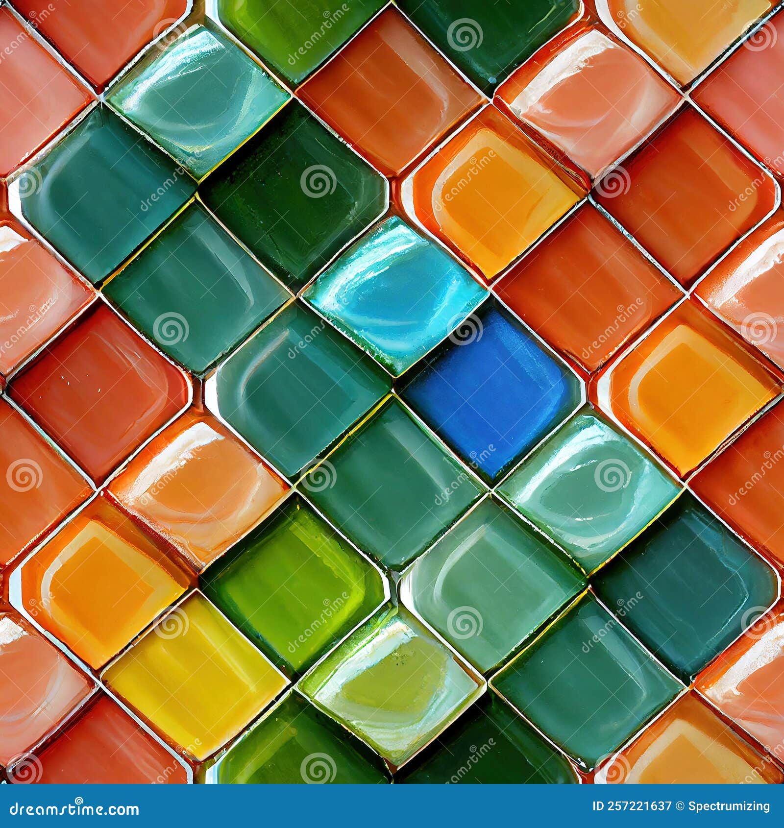 Colorful Square Seamless Tile Good for Background Stock Image - Image ...