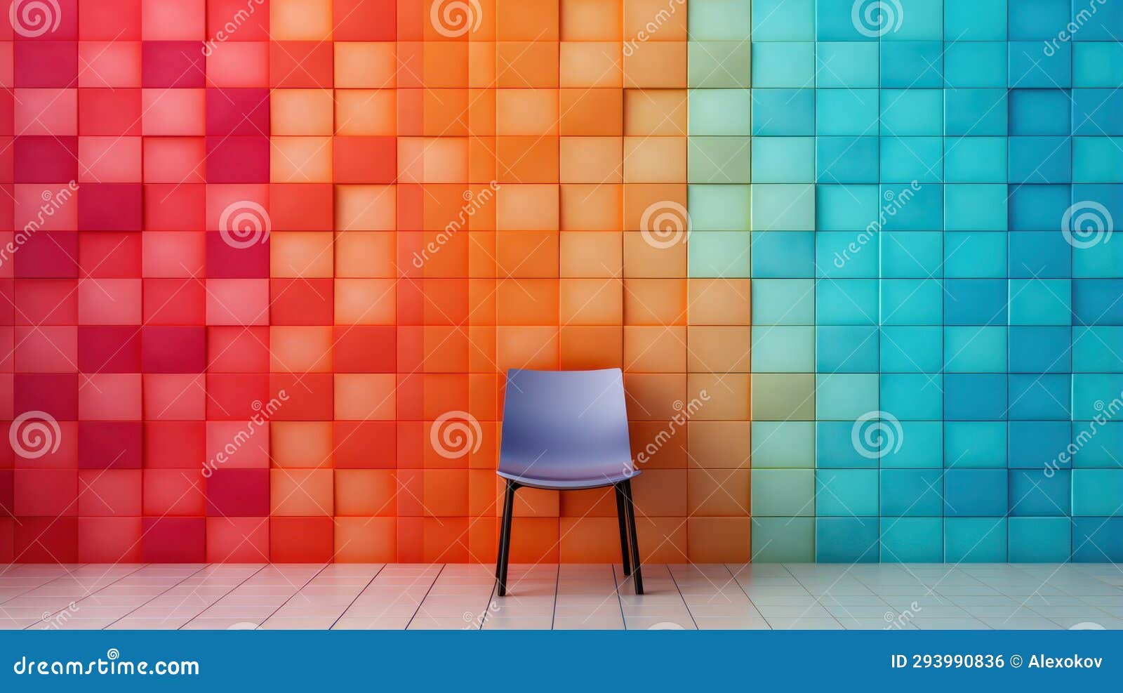 Colorful Square Tile Wall: a Minimalistic and Superb Clean Image AI ...