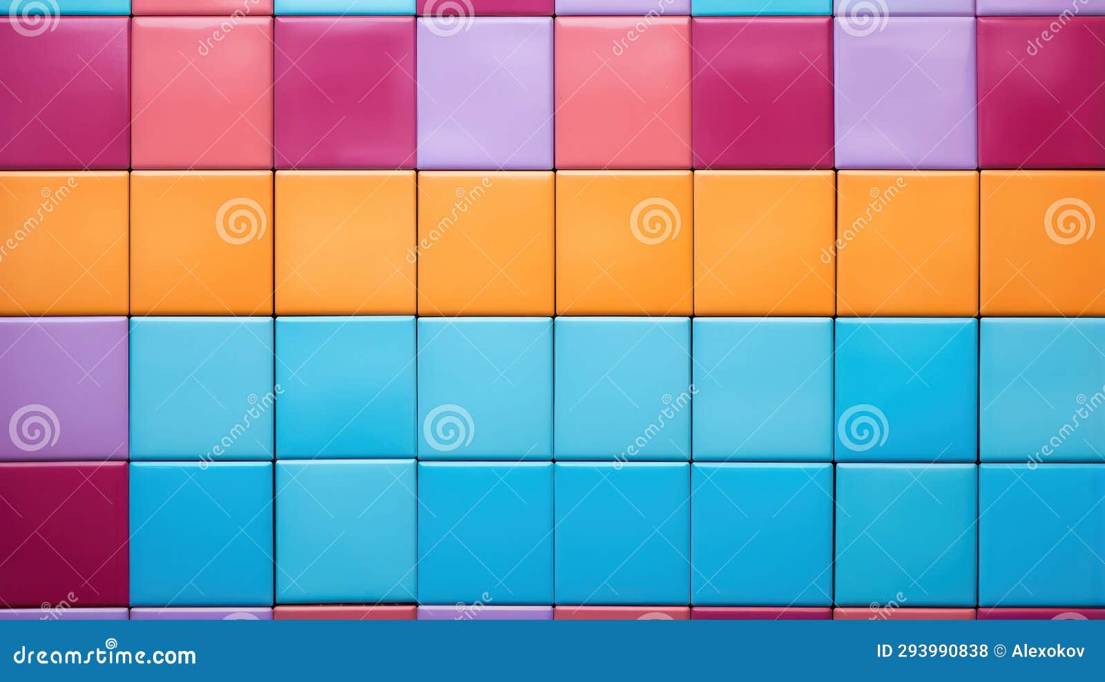 Colorful Square Tile Wall: a Minimalistic and Superb Clean Image AI ...