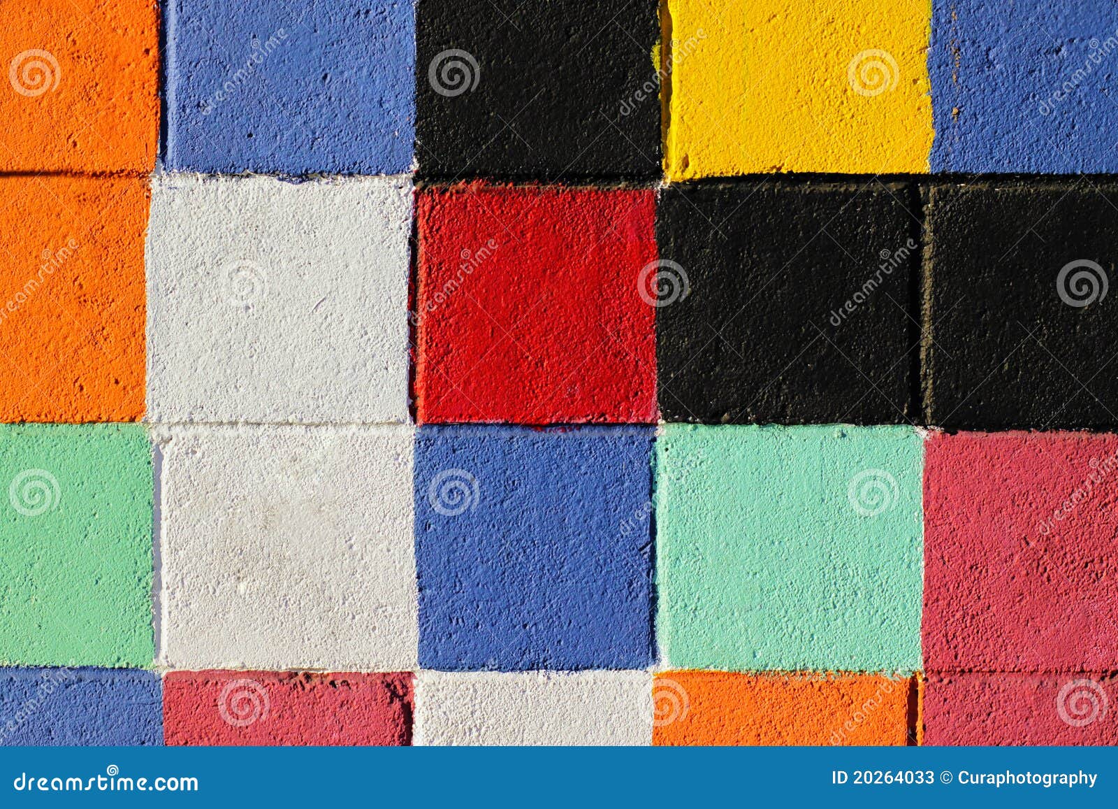 Colorful squares stock image. Image of stone, exterior - 20264033