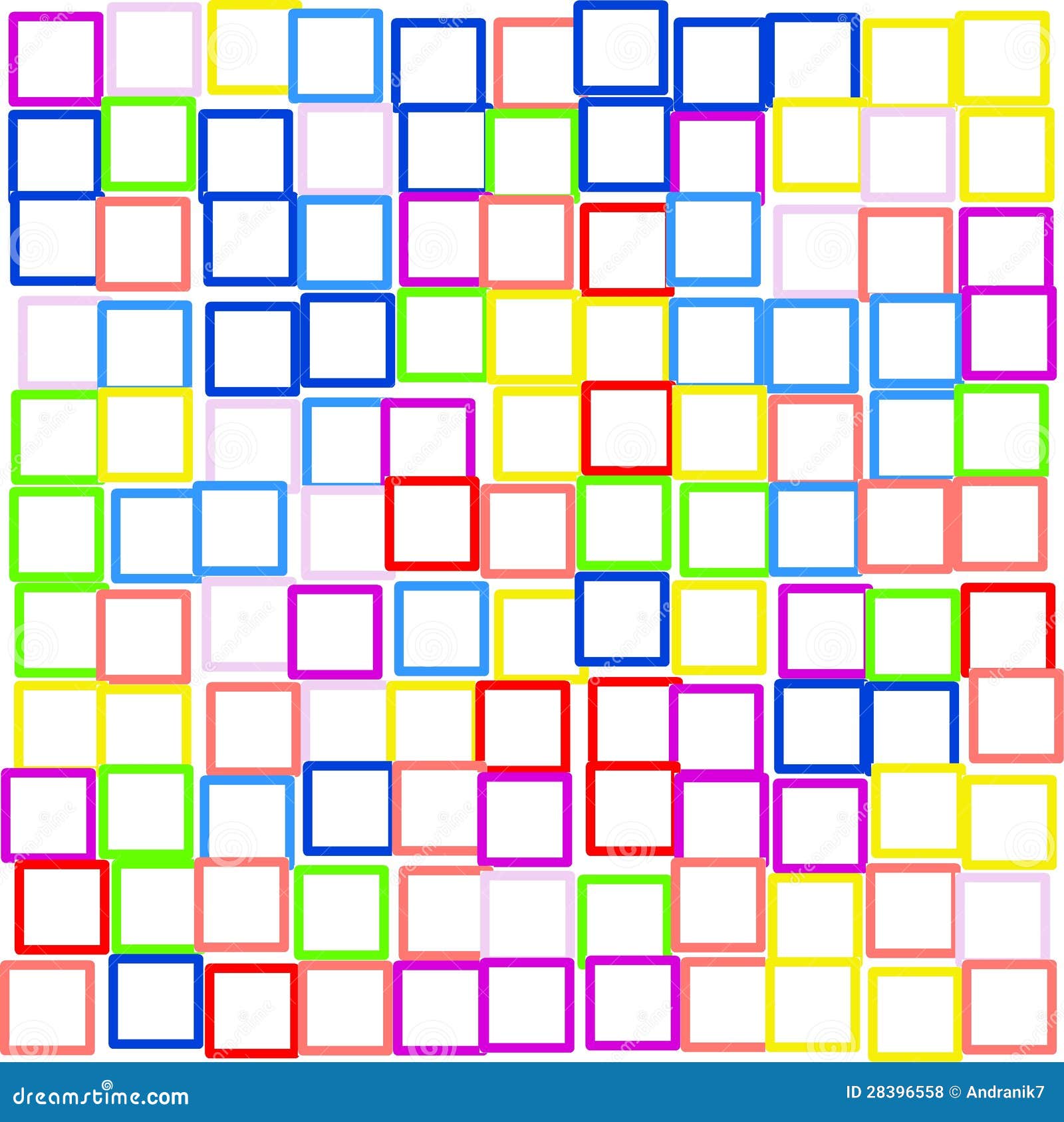 Colorful squares stock illustration. Illustration of banner - 28396558
