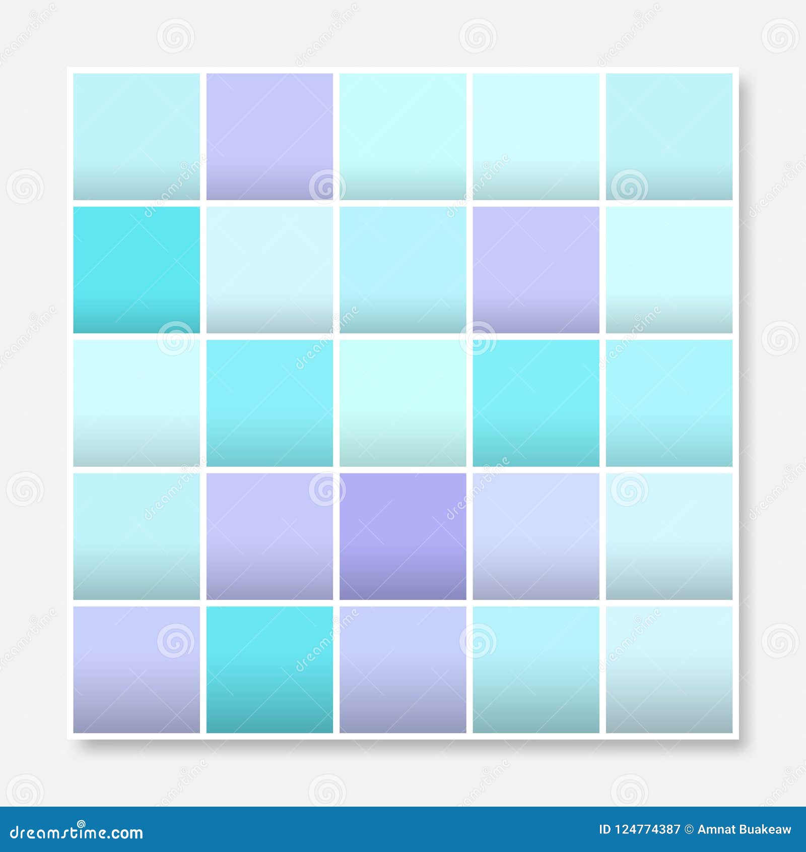 Colorful Squares Background Frame, Block Soft Pastel Blue Purple Stock ...