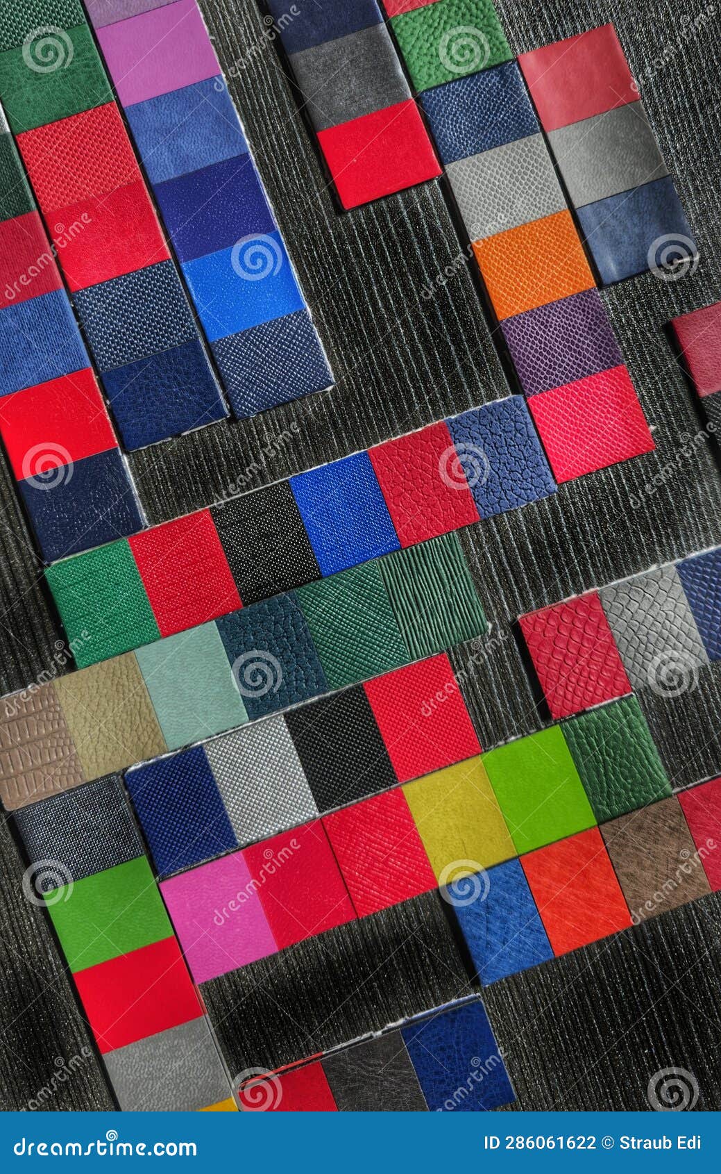Colorful Squares of Different Textures and Material Stock Photo - Image ...