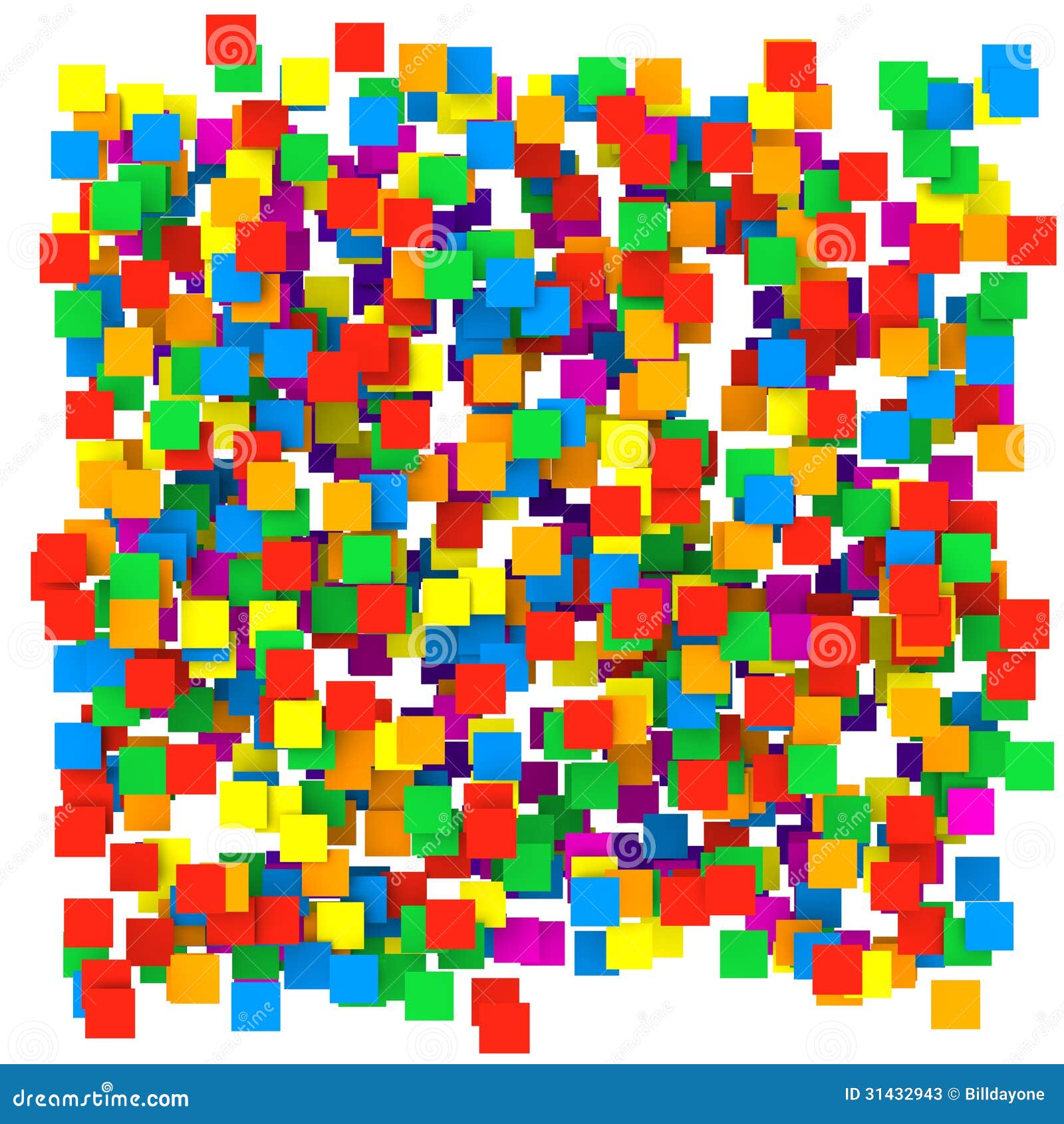 Colorful Squares in a Grunge Texture Stock Illustration - Illustration ...