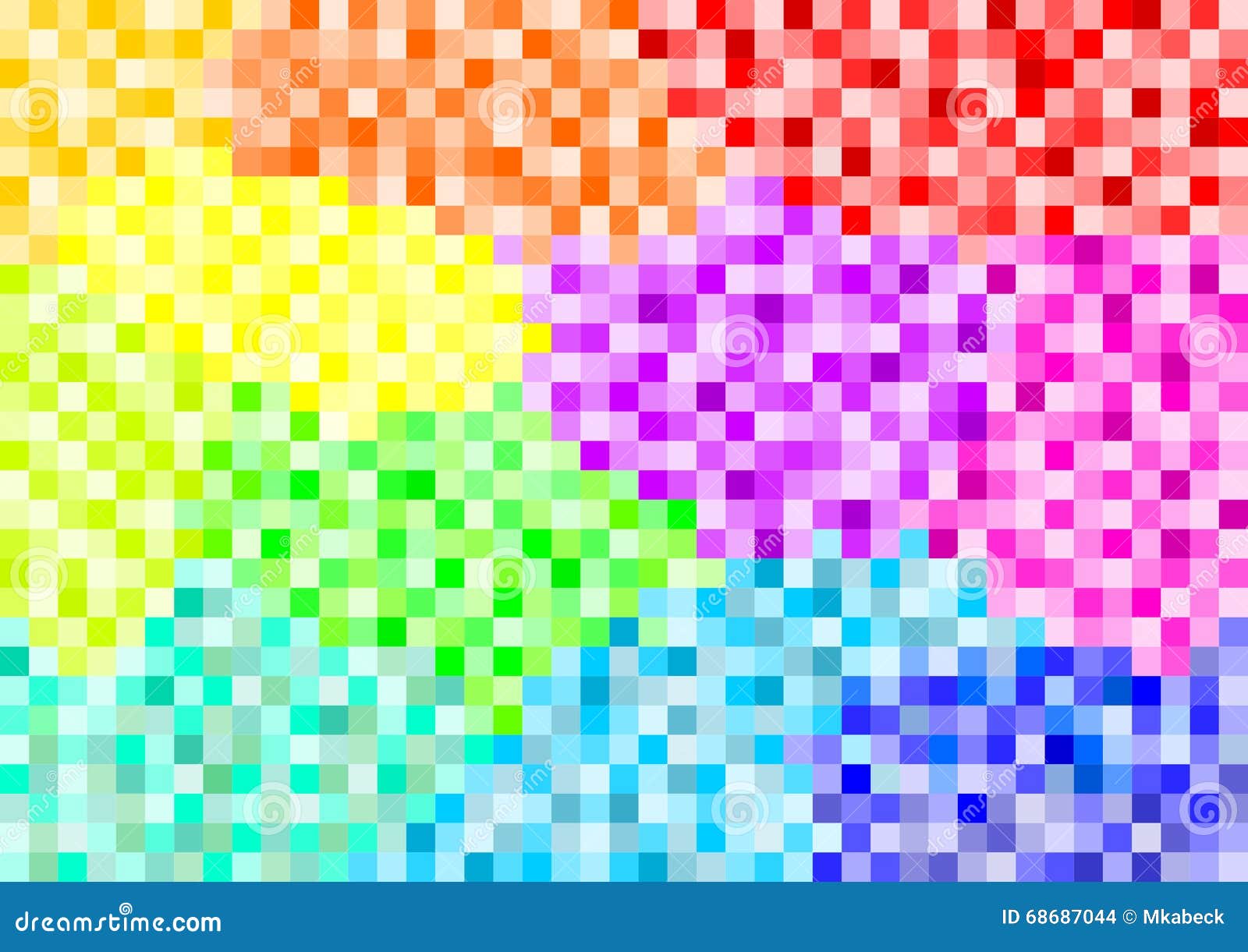 Colorful Squares Set in Different Color Fields Stock Vector ...