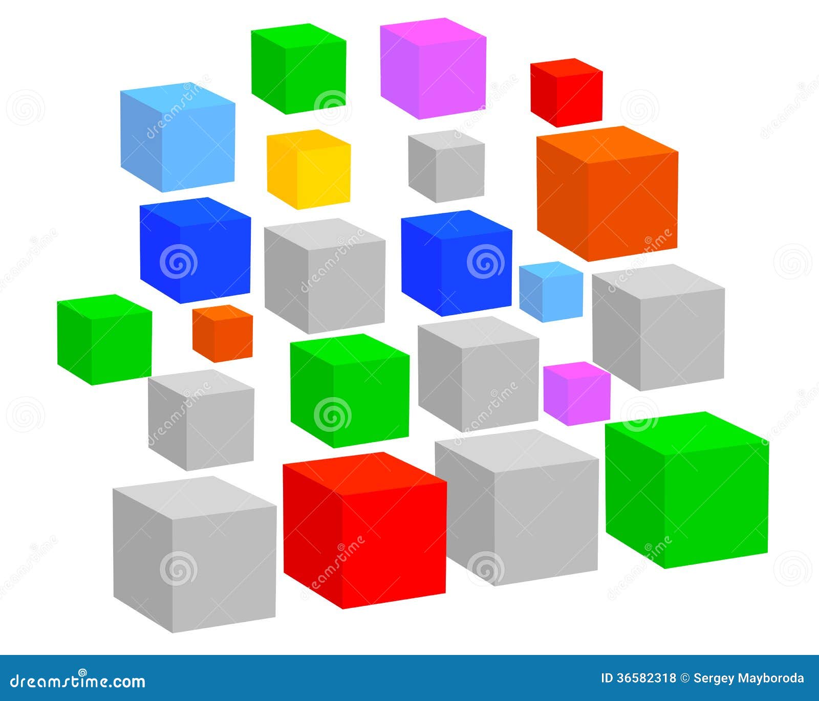 Colorful squares stock vector. Illustration of shape - 36582318