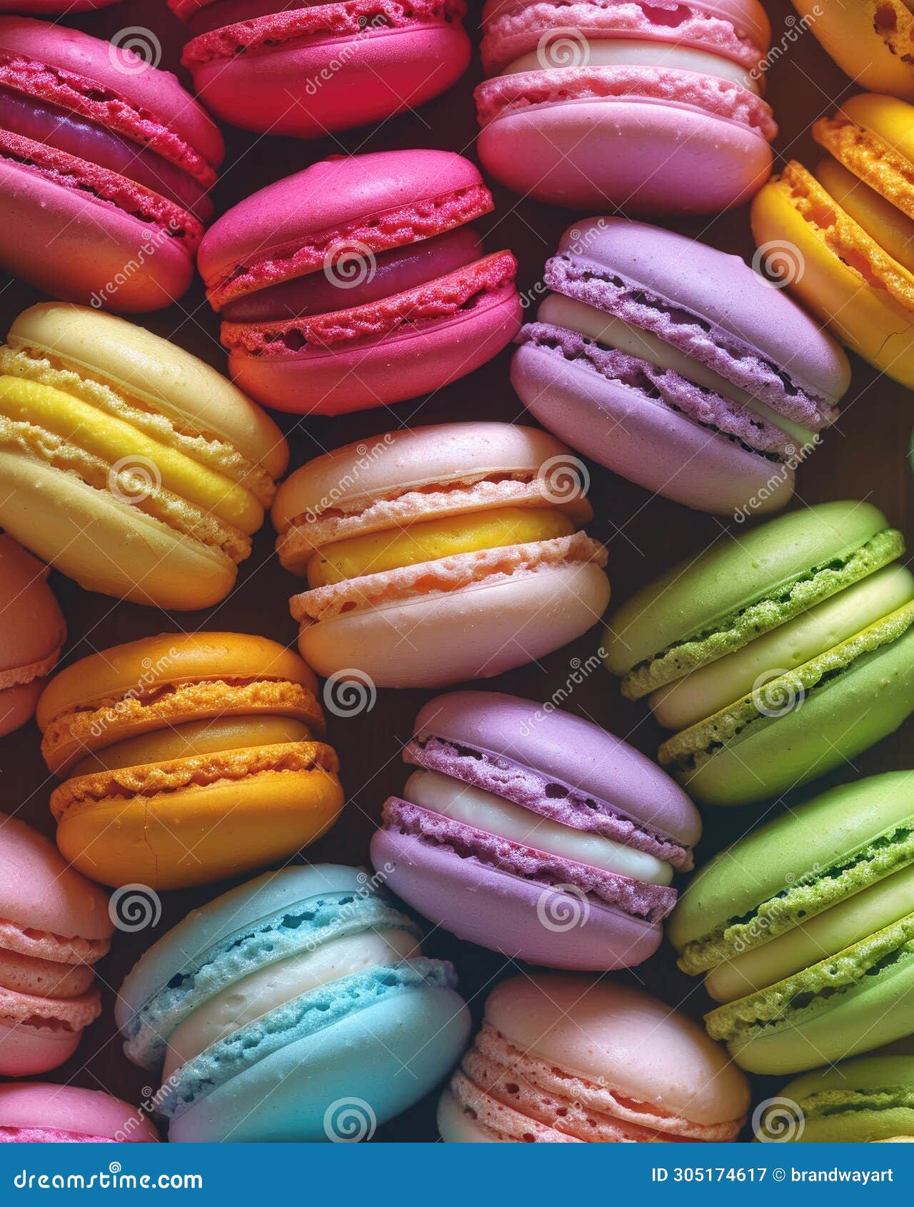 Colorful Stack of Macaroons Stock Illustration - Illustration of ...