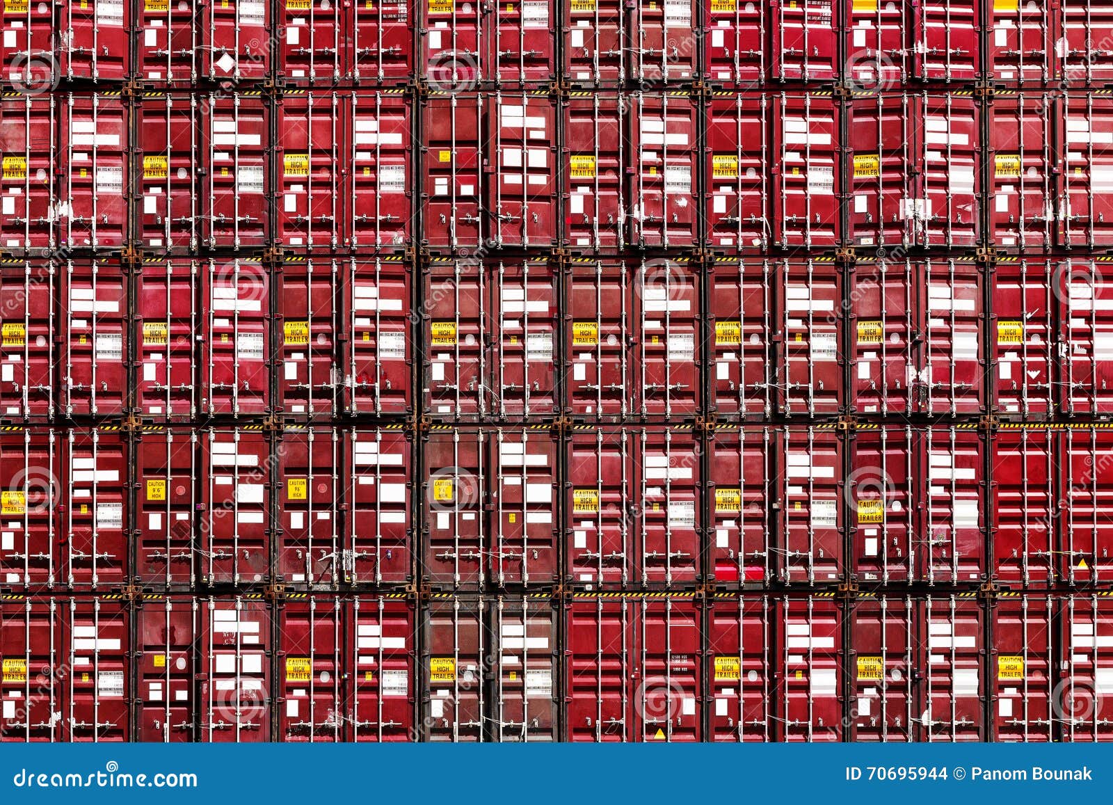 Colorful Stack Pattern of Cargo Shipping Containers Stock Photo - Image ...