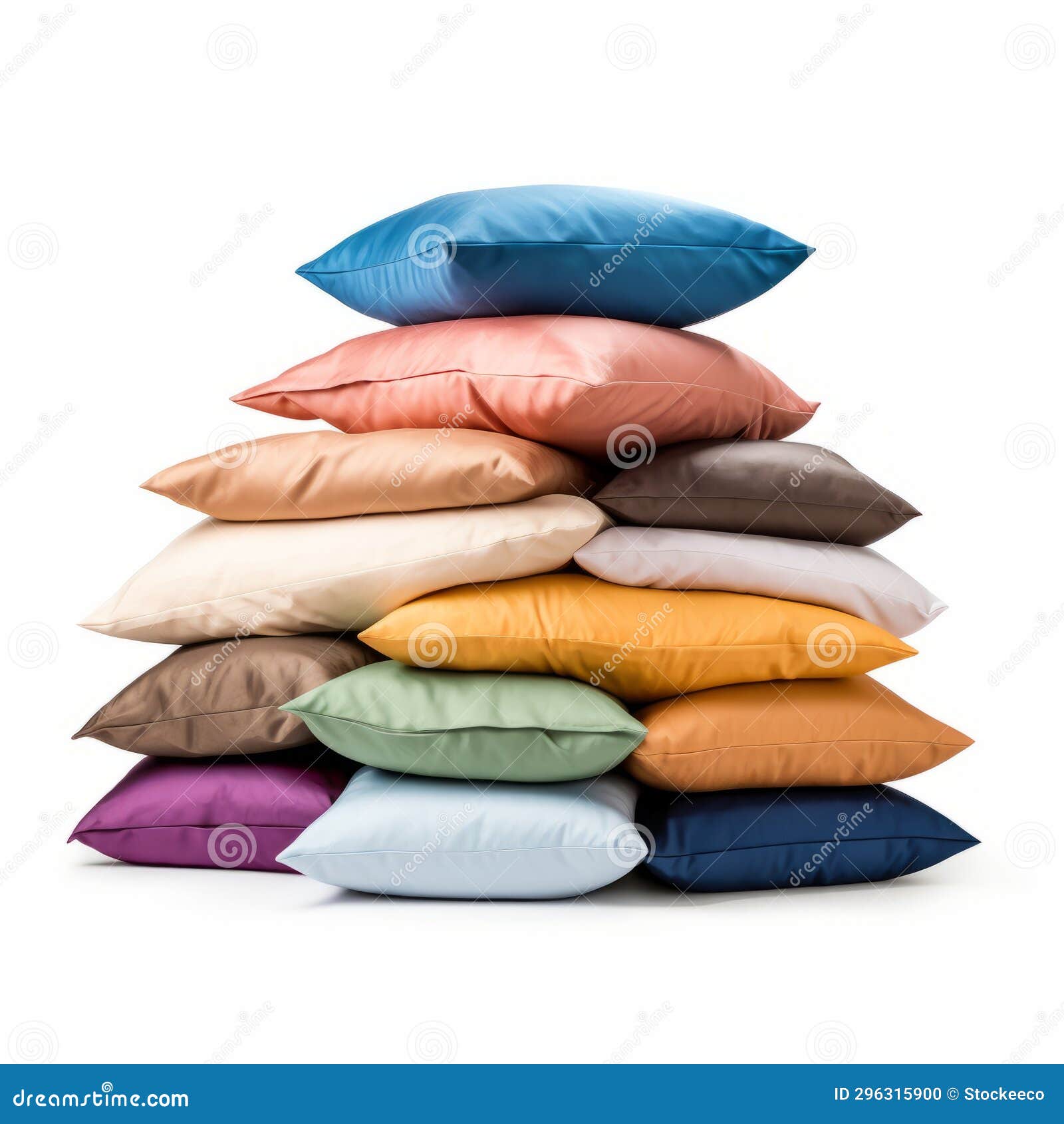 Colorized Stack Of Pillows On White Background - Erik Johansson Style ...