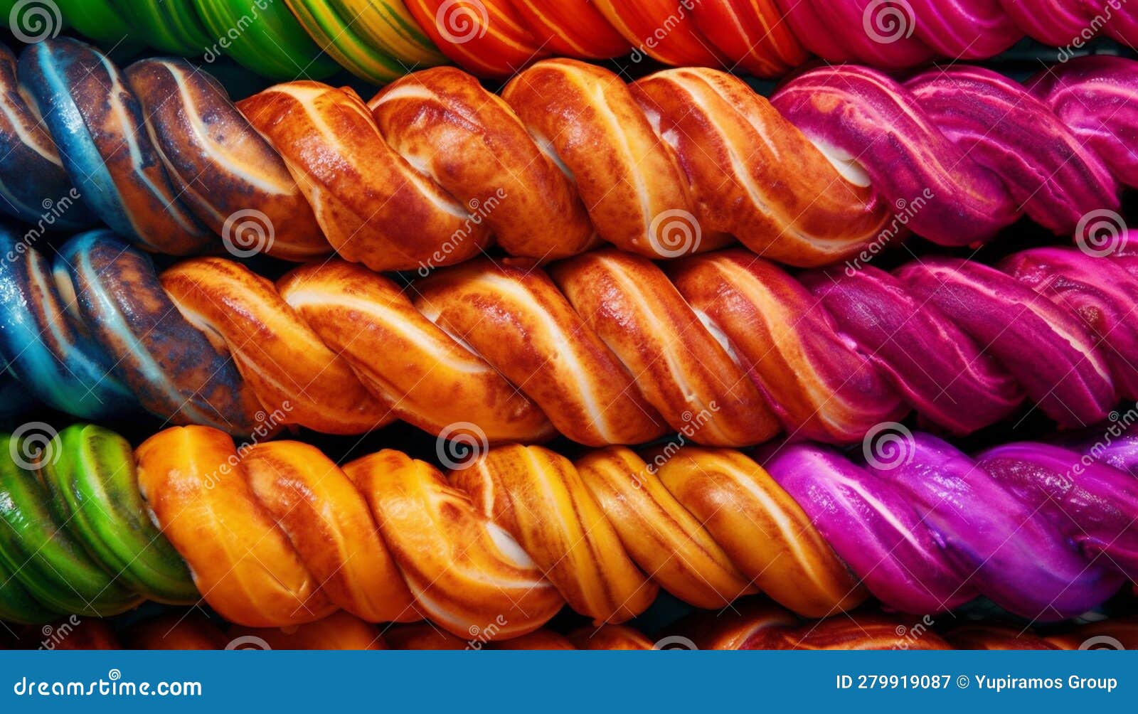 A Colorful Stack of Sweet Baked Pastries for Indulgent Snacking ...