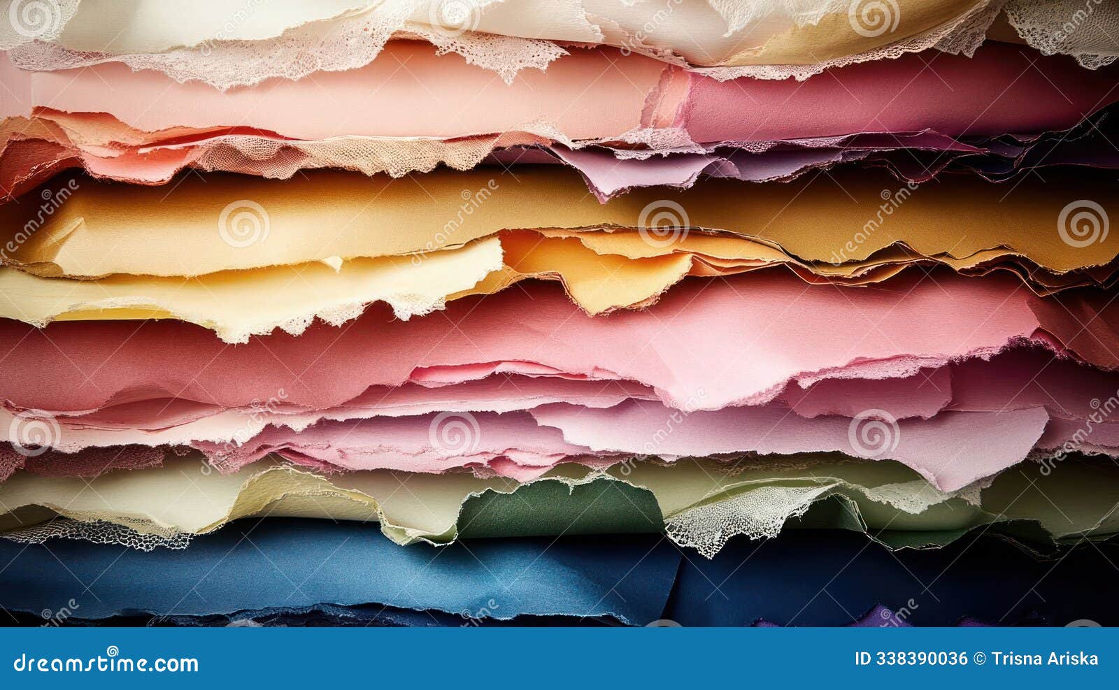 A Colorful Stack Of Various Fabric Swatches, Showcasing Different ...