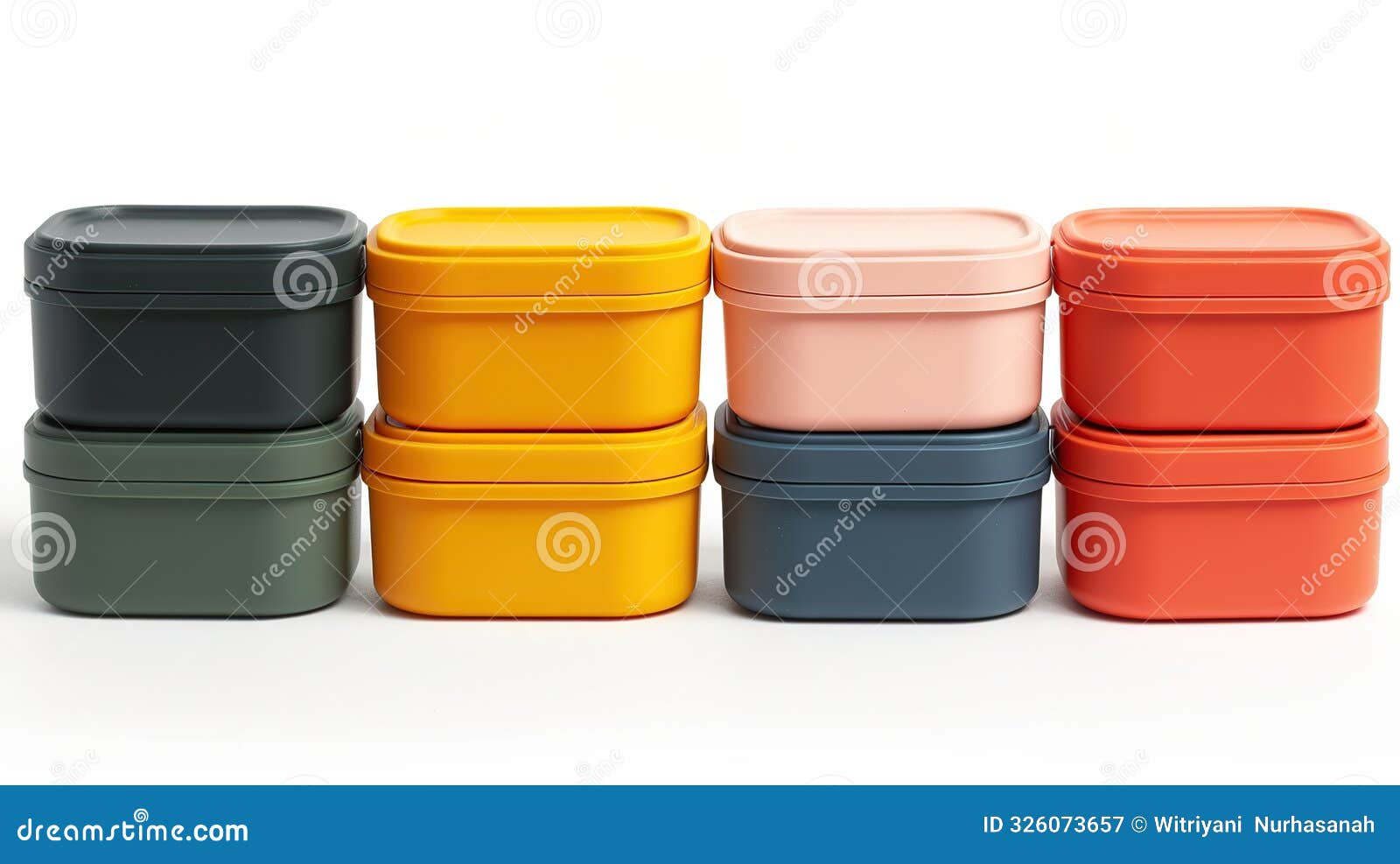Colorful Stackable Plastic Containers Royalty-Free Stock Photography ...
