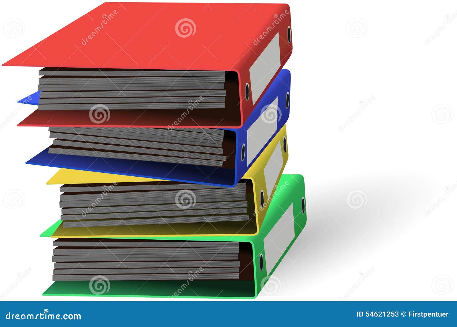 Colorful Stacked Office Folders Stock Illustration - Illustration of ... Colorful Stacked Office Folders Stock Illustration - Illustration of ...