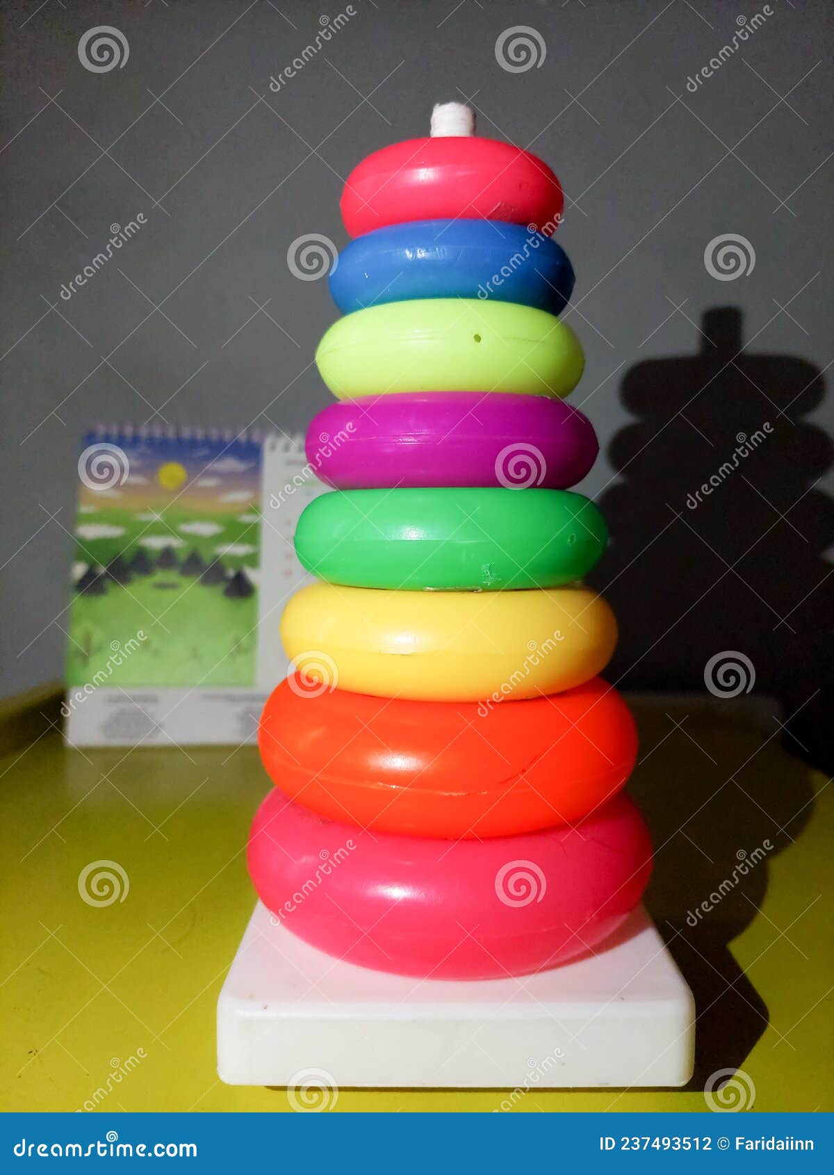 Colorful Stacking Rings Stock Photo | CartoonDealer.com #237493512