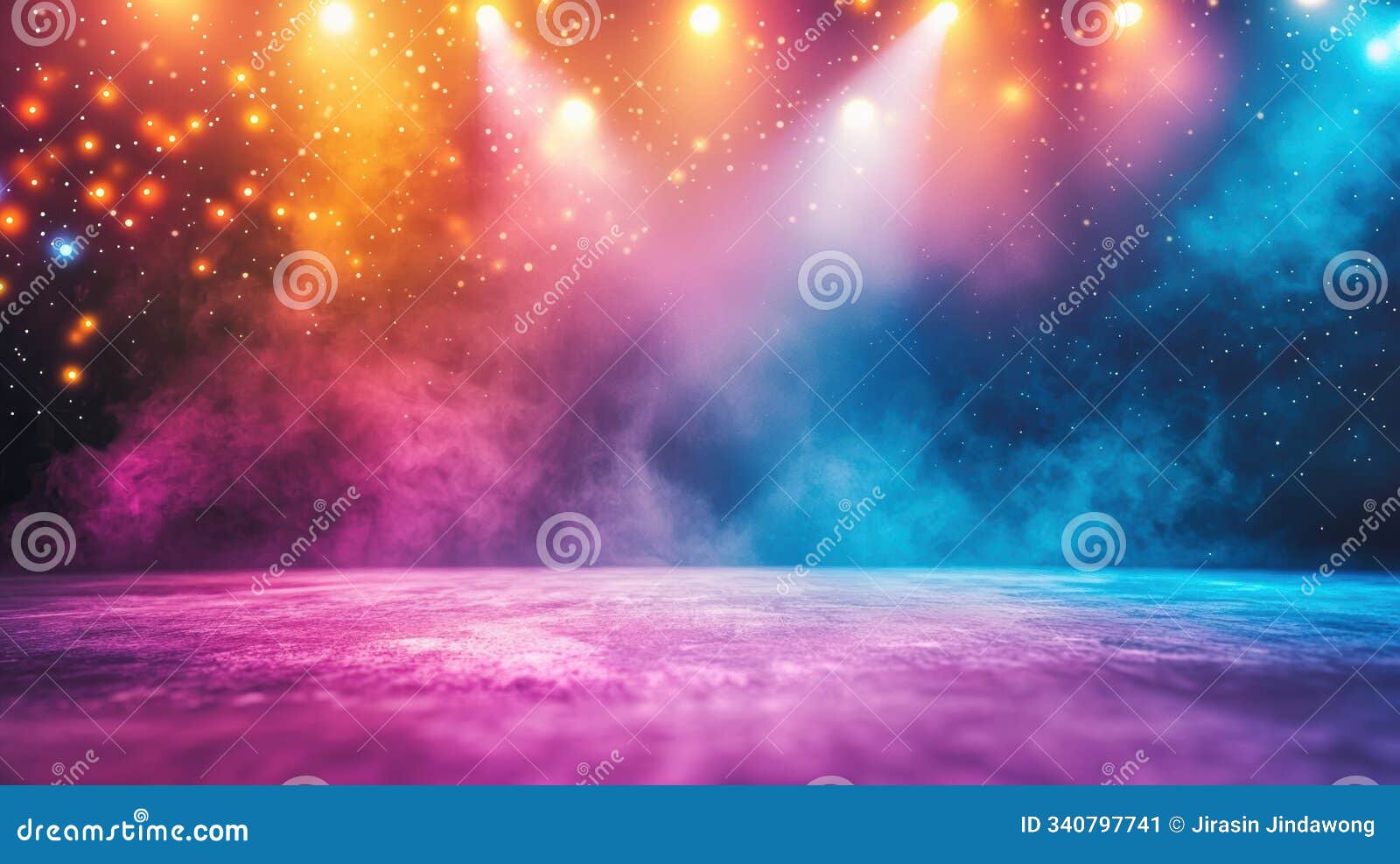 Colorful Stage Background with Gradient Lighting Effects Stock ...