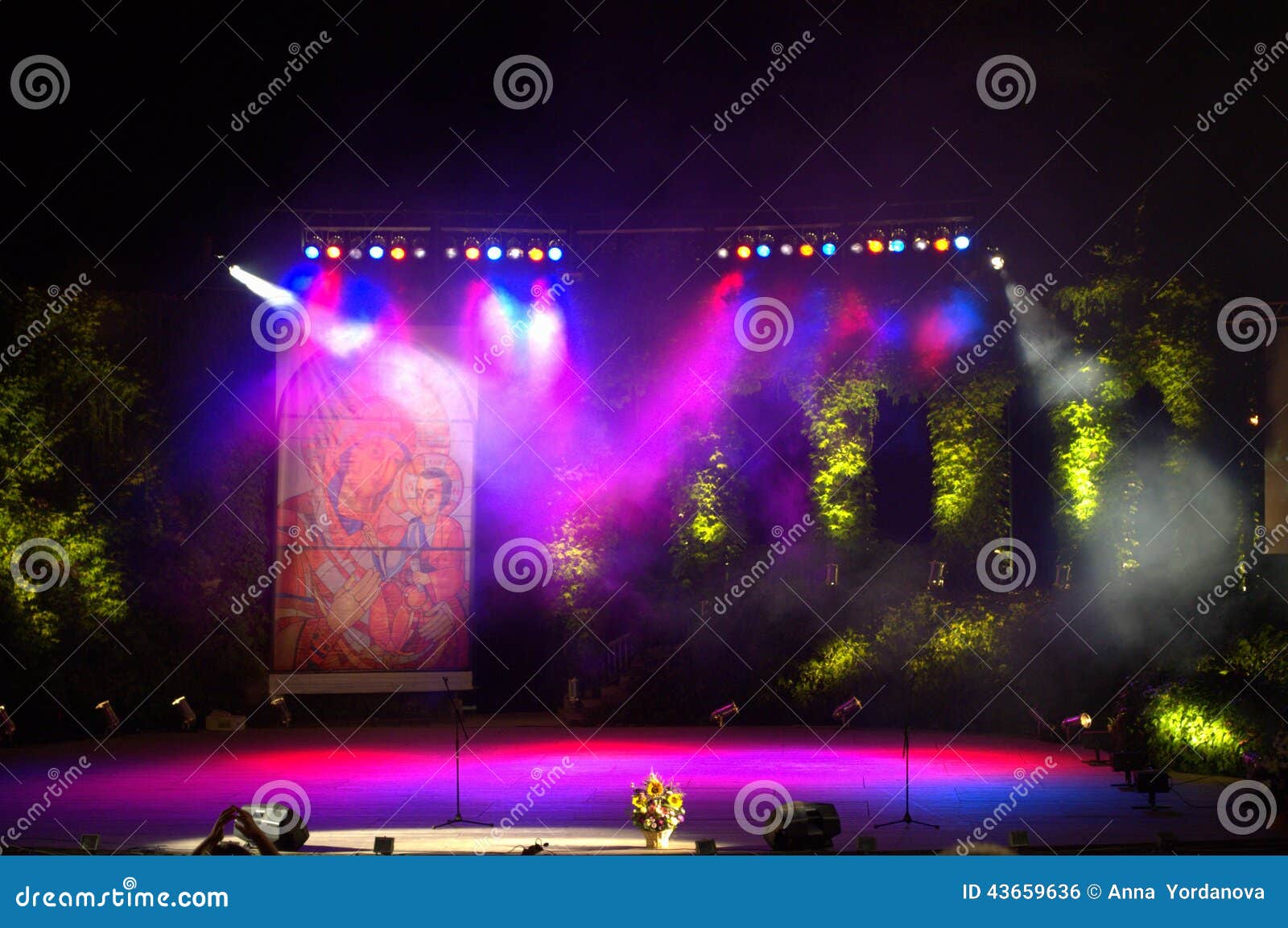 Colorful stage stock photo. Image of adorable, party - 43659636