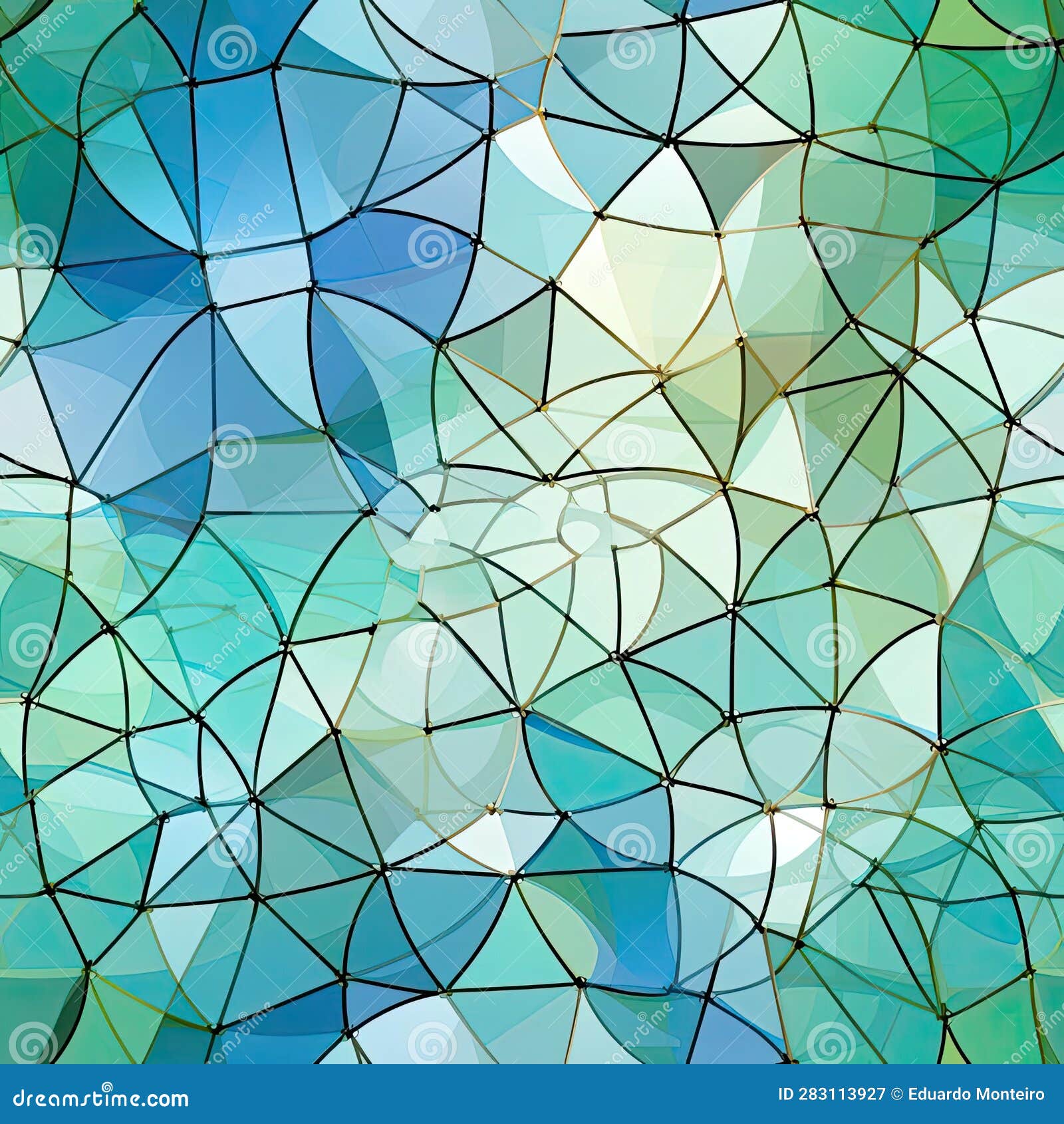 Colorful Stained Glass Pattern Background Vector (tiled) Stock ...