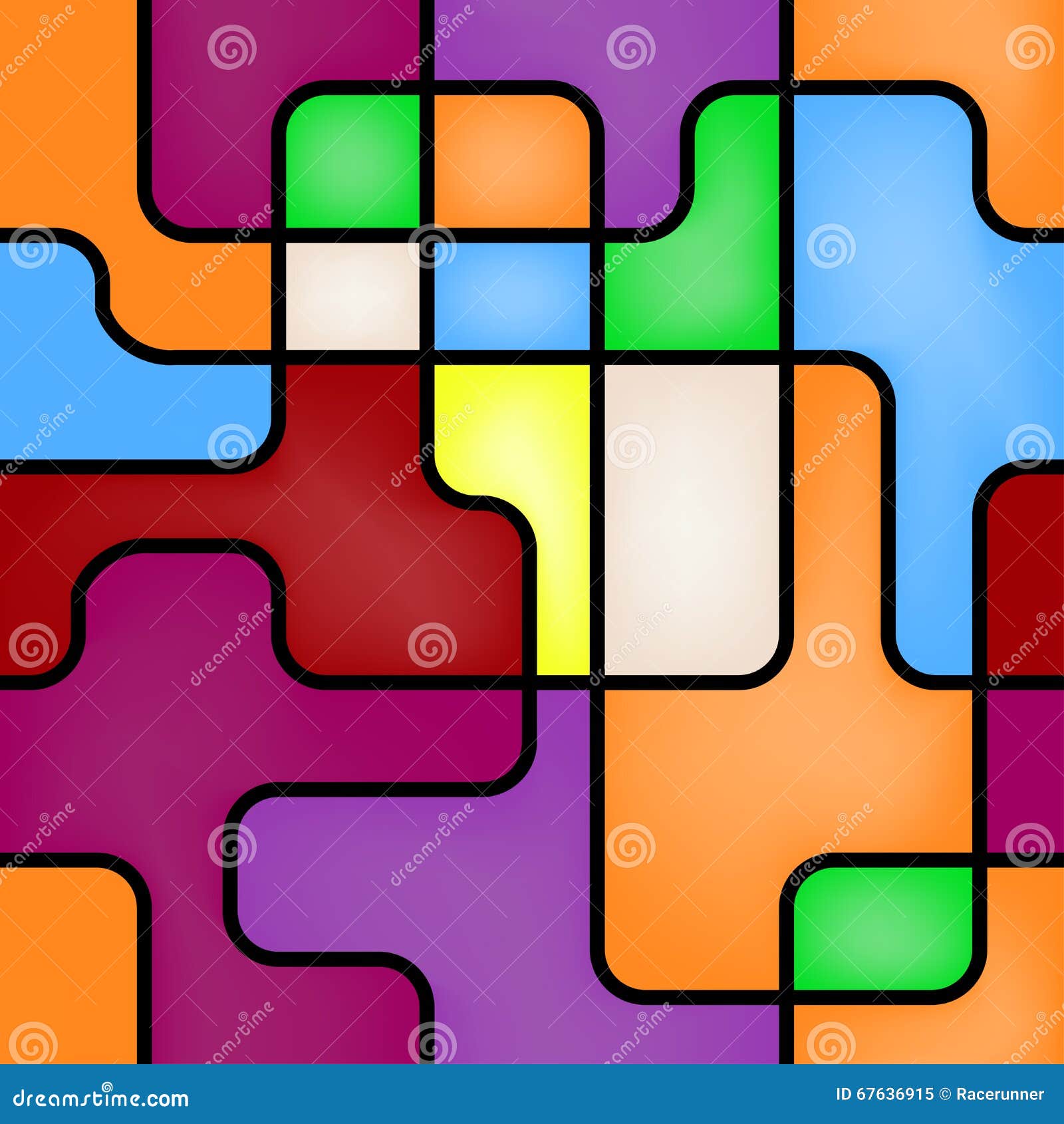 Colorful Stained Glass, Vector Background. Stock Vector - Illustration ...