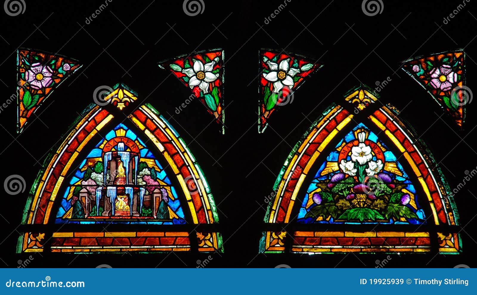 Colorful Stained Glass Window Stock Image - Image of light ...