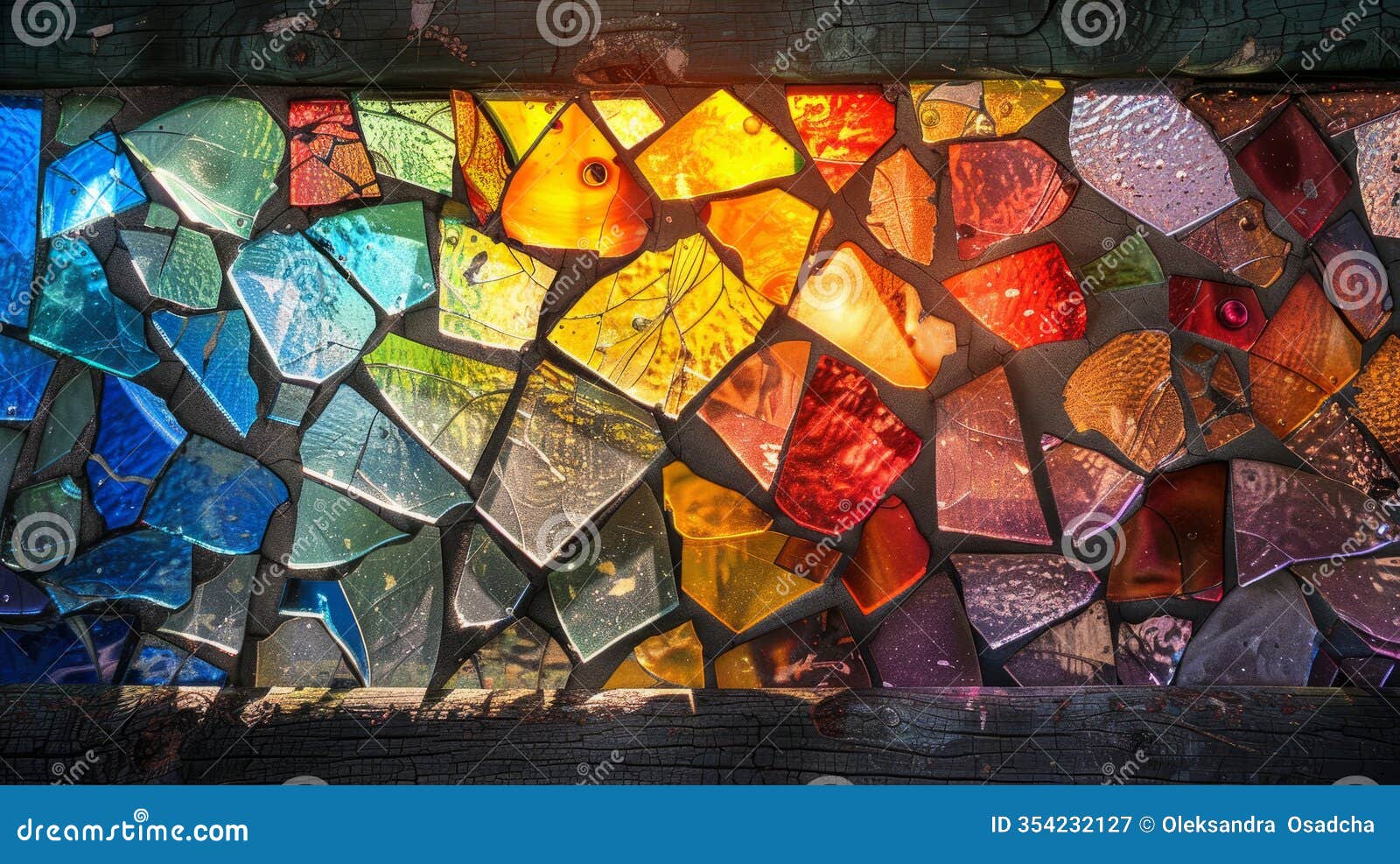 Colorful Stained Glass Window Pattern Stock Image - Image of texture ...