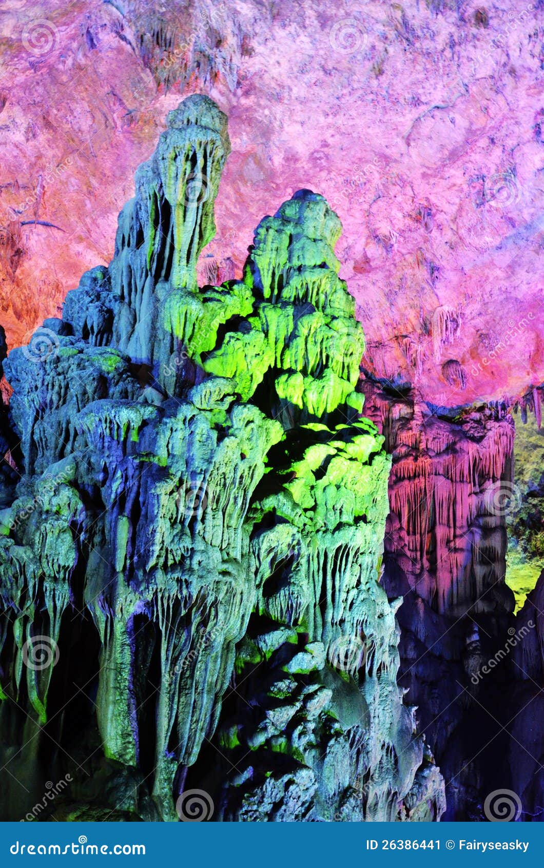 Colorful Stalactites in the Cave Stock Image - Image of stalactite ...
