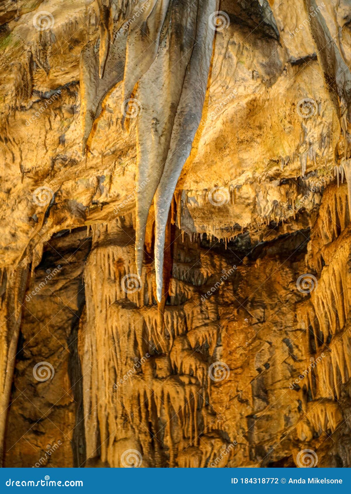 Colorful Stalactites in the Cave Stock Photo - Image of stalactites ...