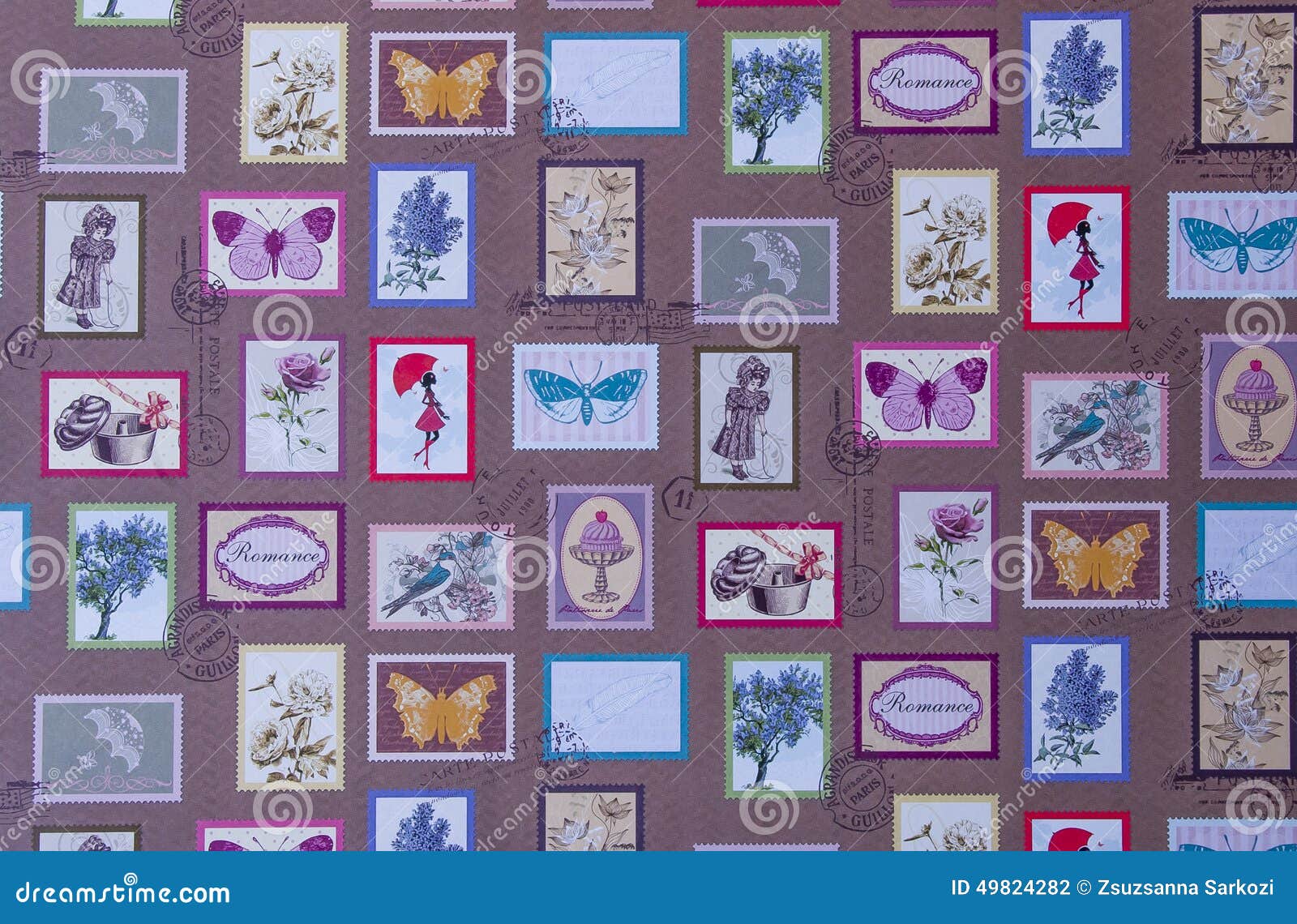 Colorful stamp background stock illustration. Illustration of create ...