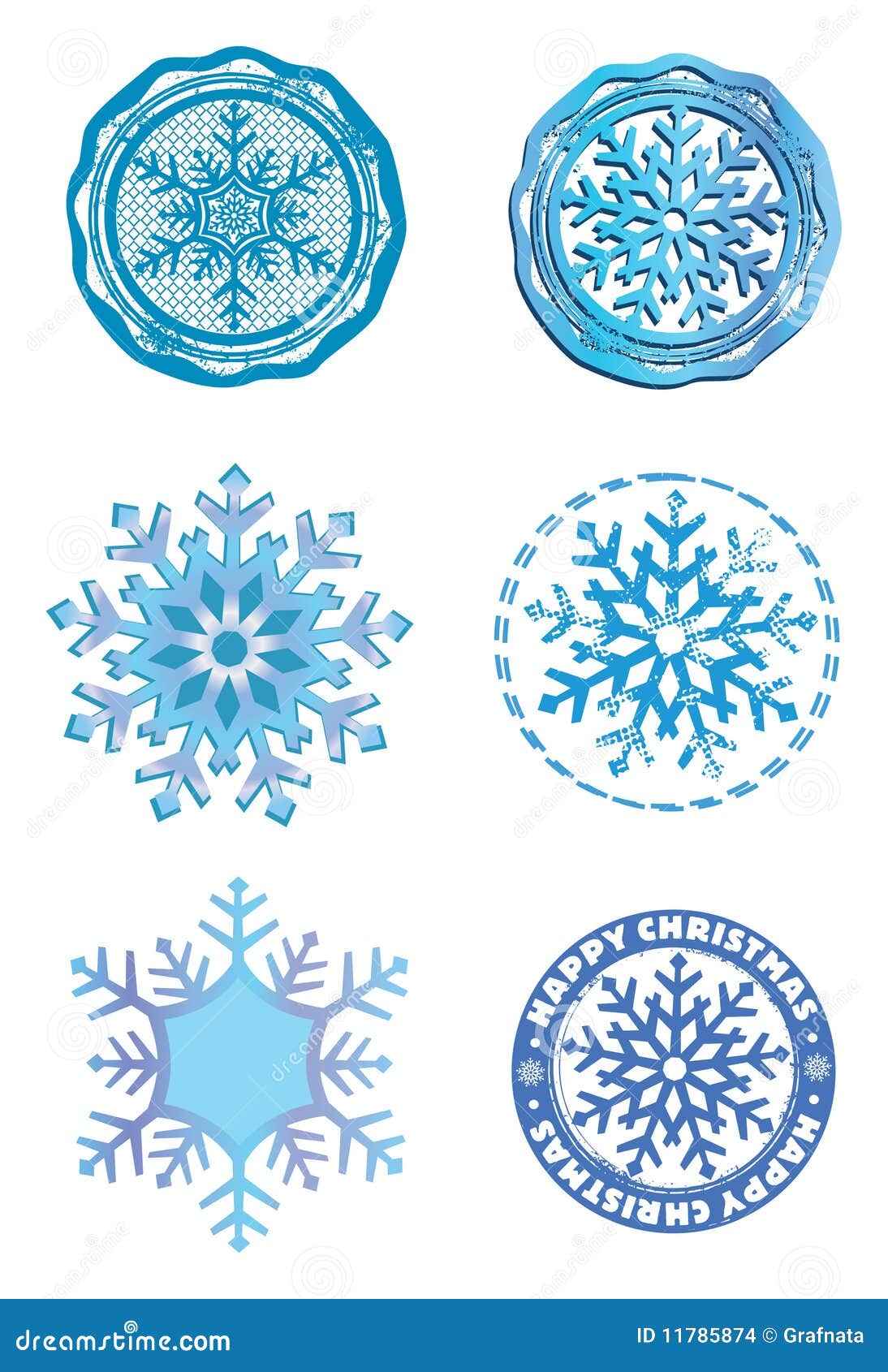 Colorful Stamp with Snowflake Stock Vector - Illustration of stamp ...