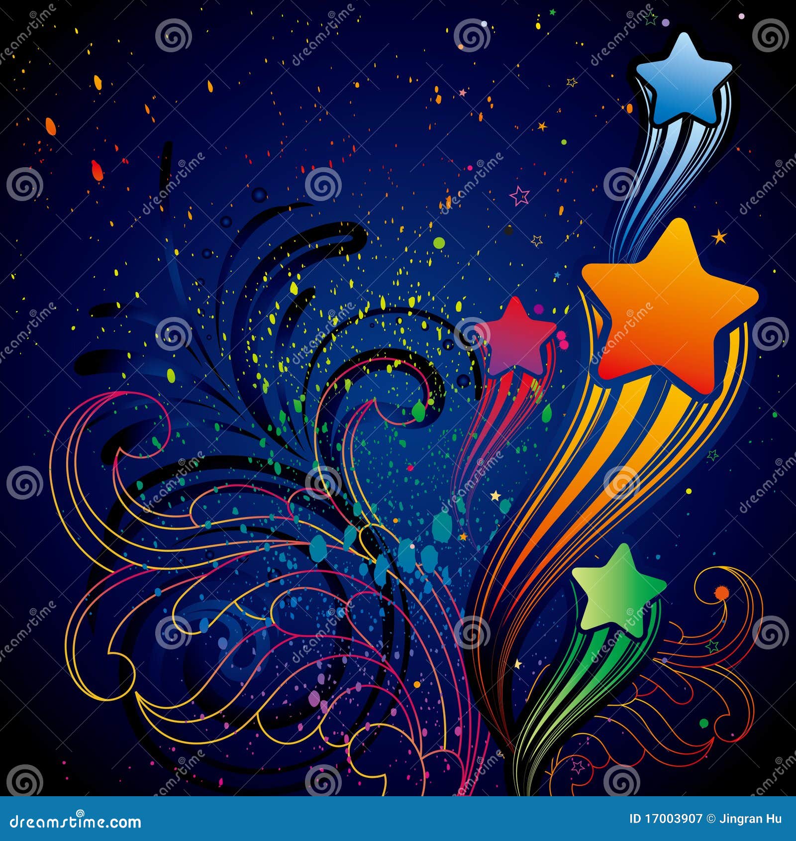 Colorful Star Design Element Stock Vector - Illustration of billboard ...