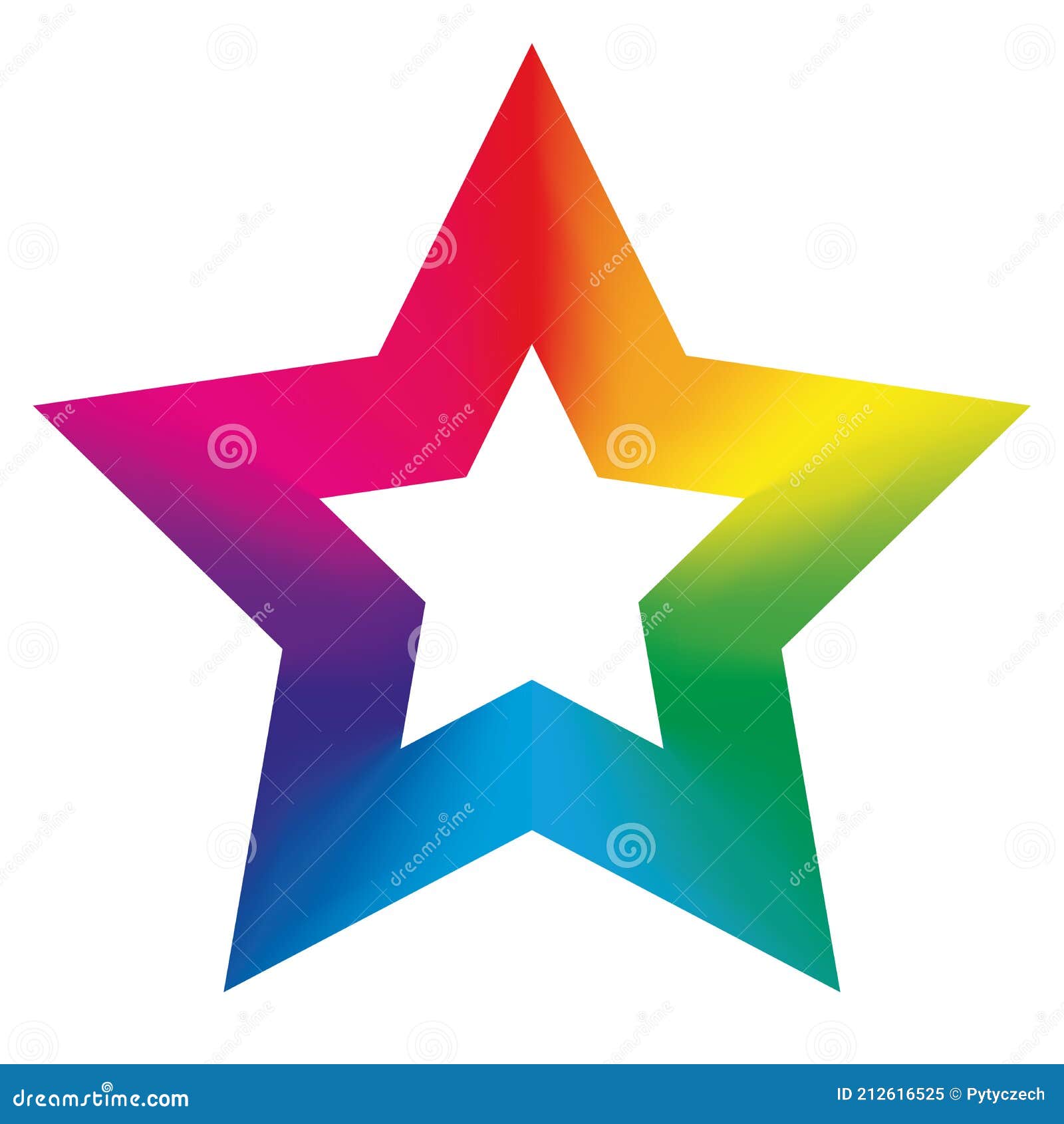Colorful star icon stock vector. Illustration of science - 212616525