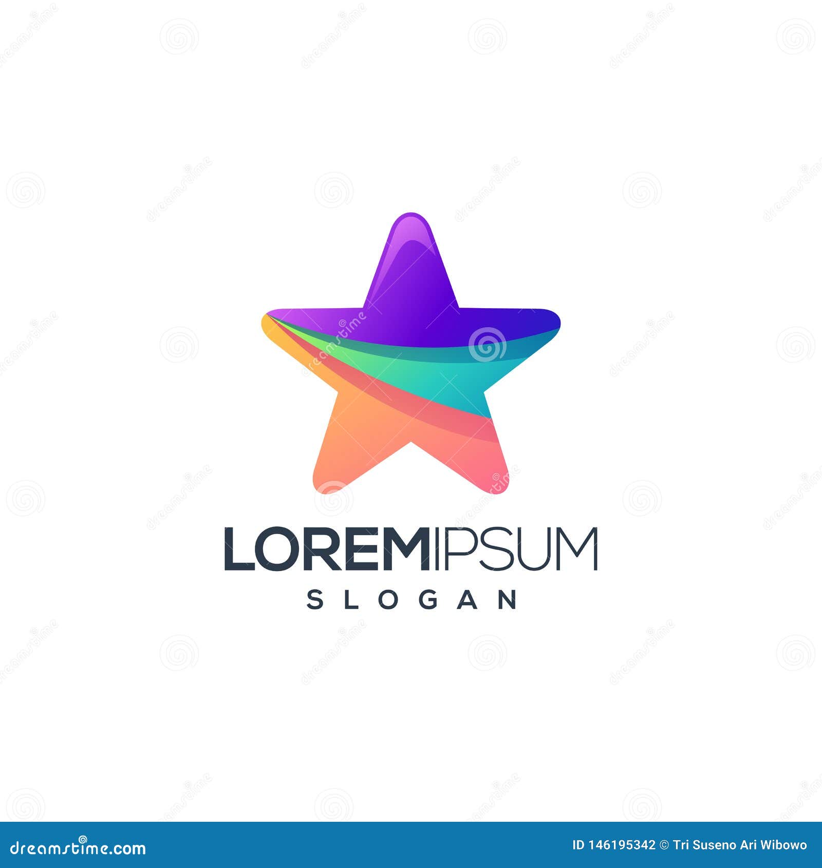 Colorful Star Logo Design,vector,illustration Ready To Use Stock ...