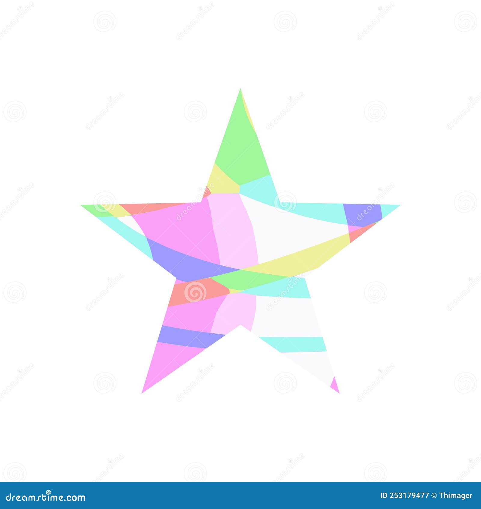 Colorful star symbol stock illustration. Illustration of abstract ...