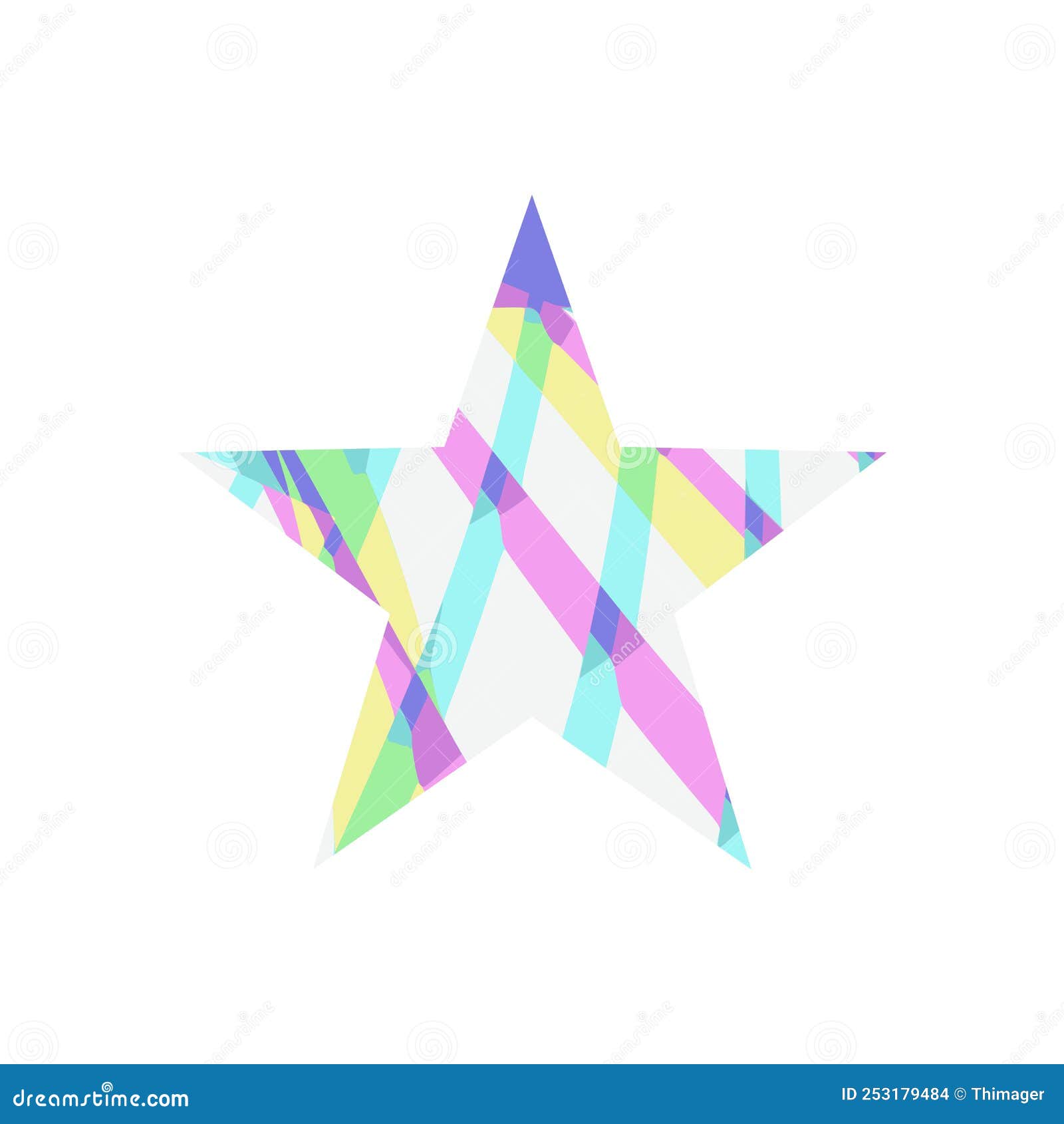 Colorful star symbol stock illustration. Illustration of beautiful ...