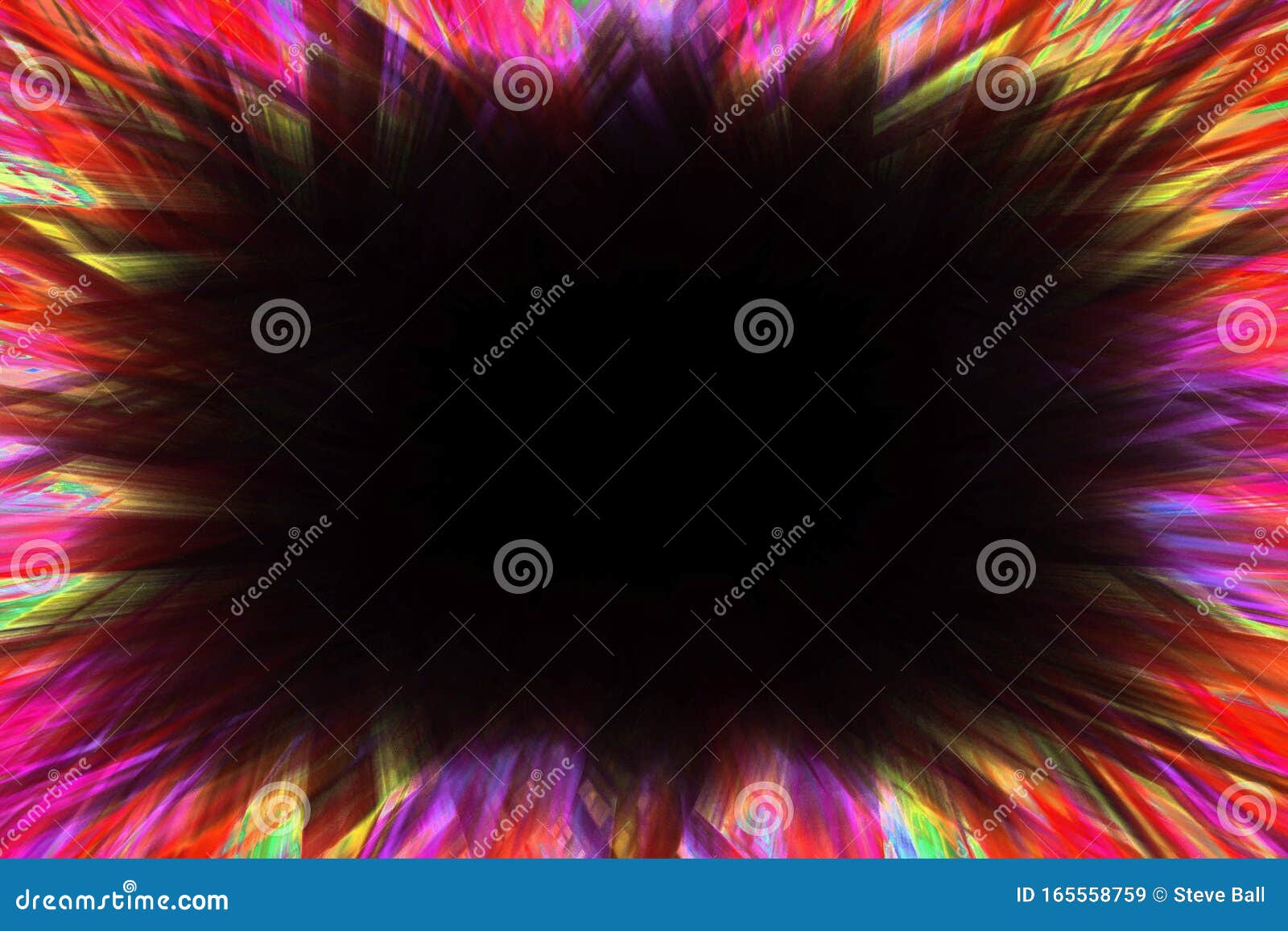 Colorful starburst border stock illustration. Illustration of copy ...