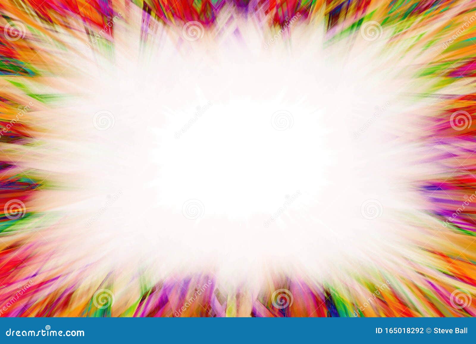 Colorful starburst border stock illustration. Illustration of green ...