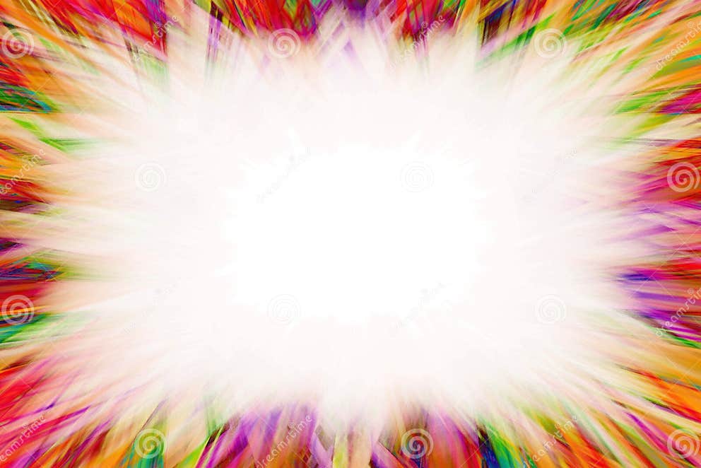 Colorful starburst border stock illustration. Illustration of green ...