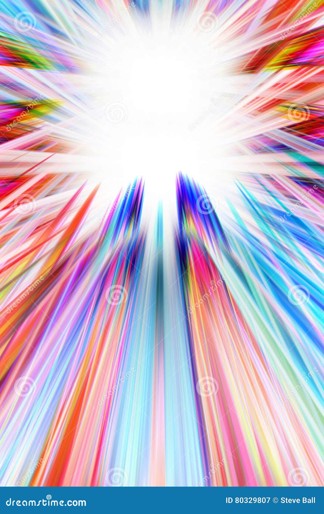 Colorful Starburst Explosion Background Stock Illustration ...