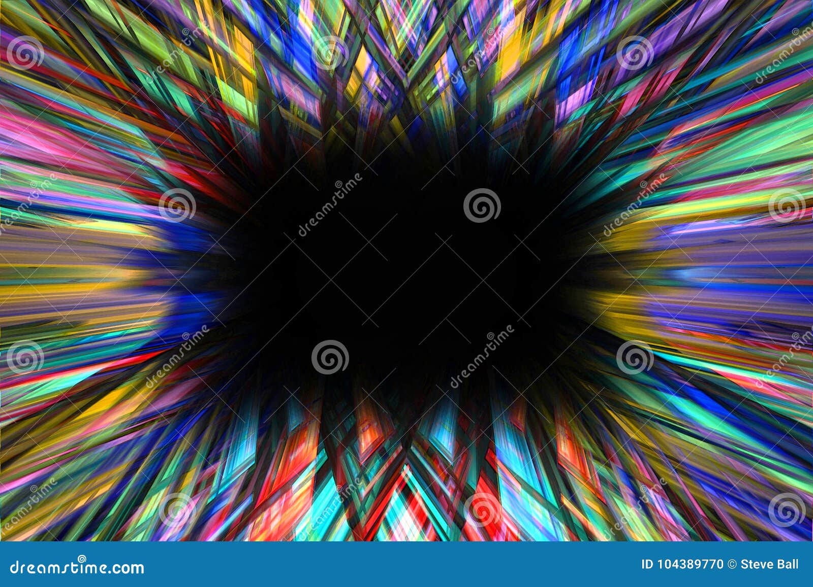 Colorful Starburst Explosion Border Stock Illustration - Illustration ...