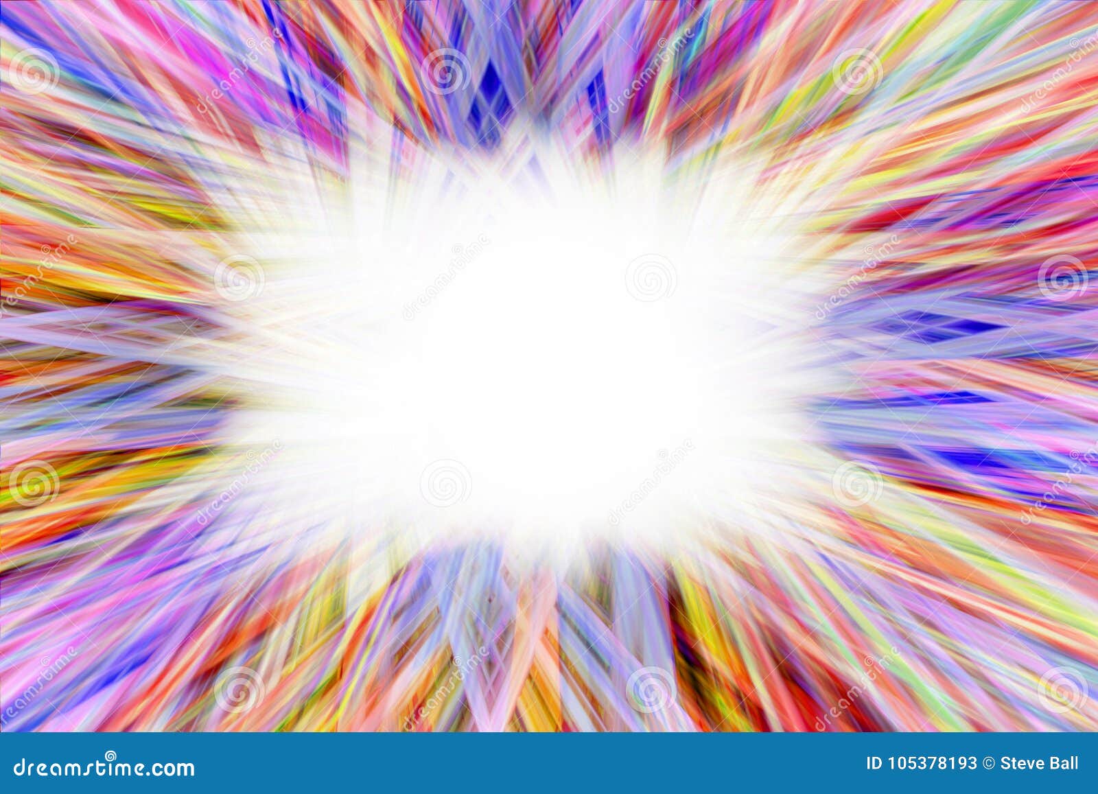 Colorful Starburst Explosion Border Stock Illustration - Illustration ...