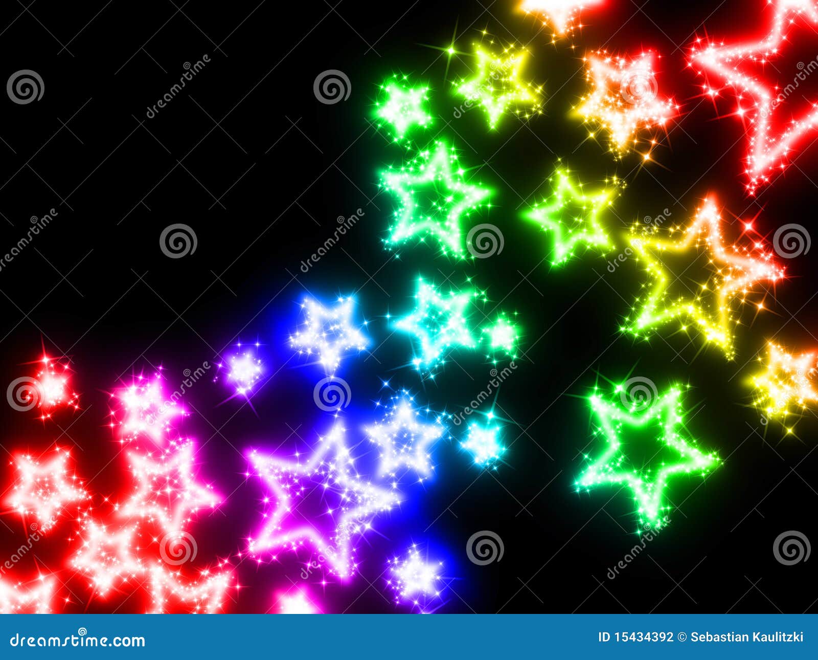 Colorful Stars Stock Photography - Image: 15434392