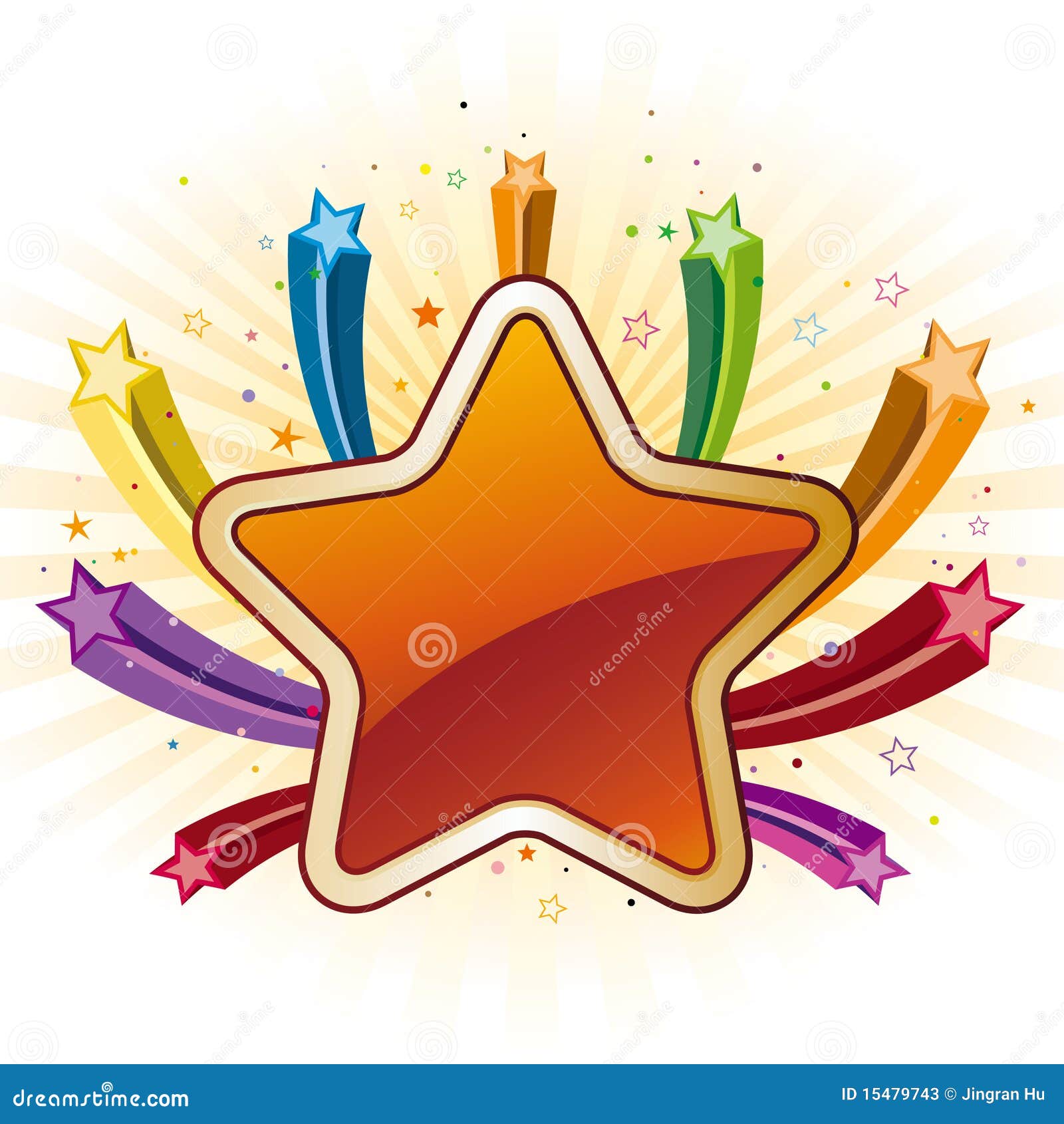 Colorful stars elements stock vector. Illustration of creative - 15479743