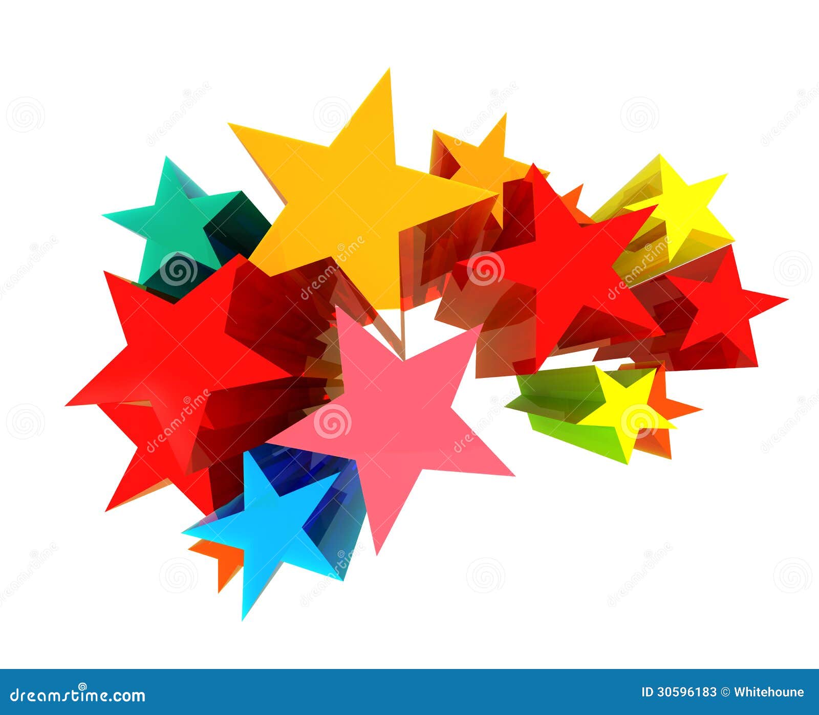 Colorful stars stock illustration. Illustration of clip - 30596183