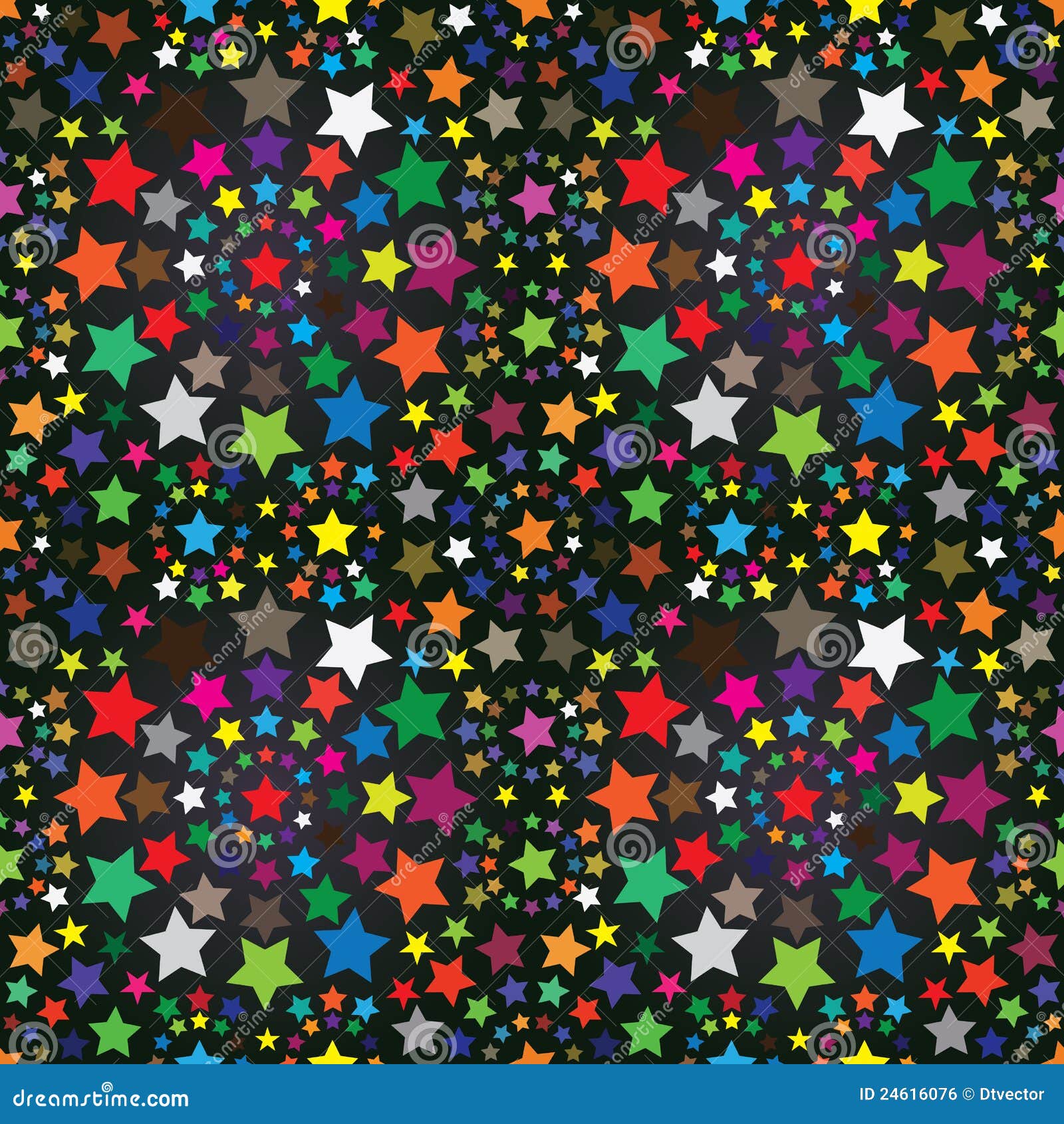 Colorful Stars Seamless Pattern_eps Stock Vector - Illustration of ...