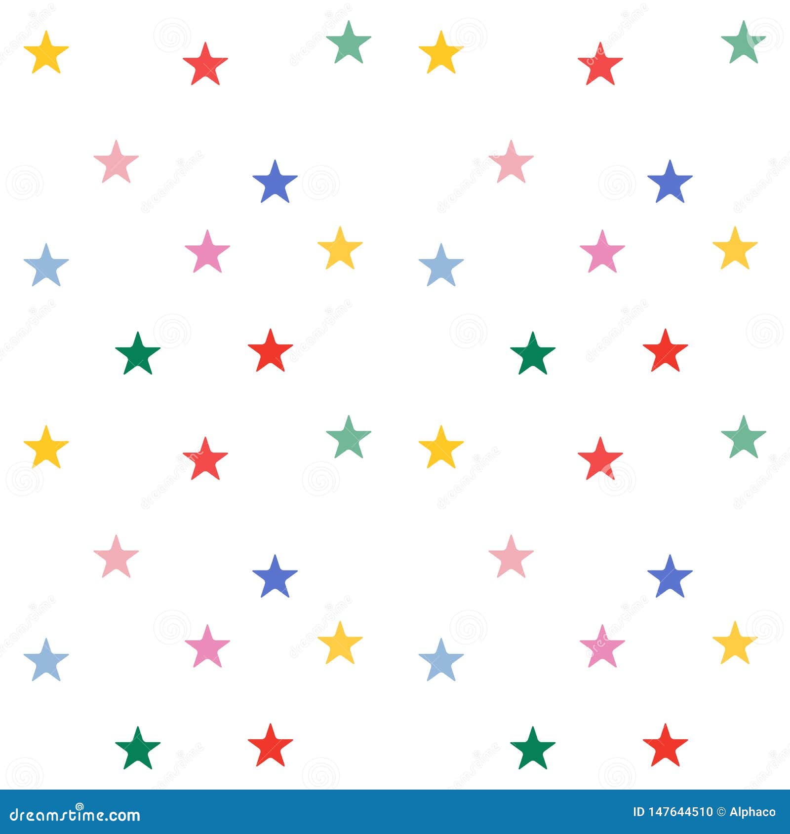 Colorful Stars Seamless Pattern Stock Vector - Illustration of color ...
