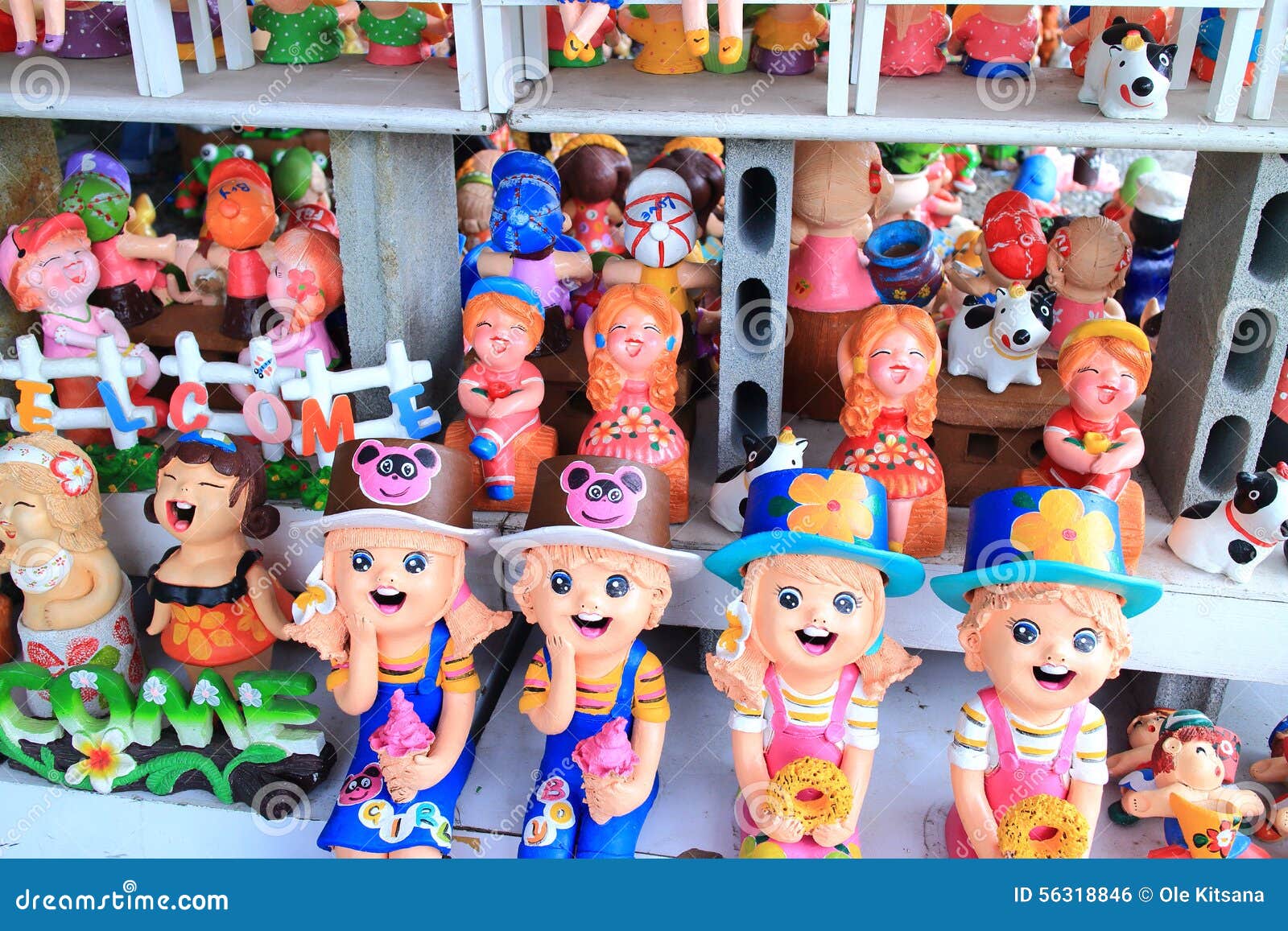 Colorful statue stock photo. Image of decoration, statue - 56318846