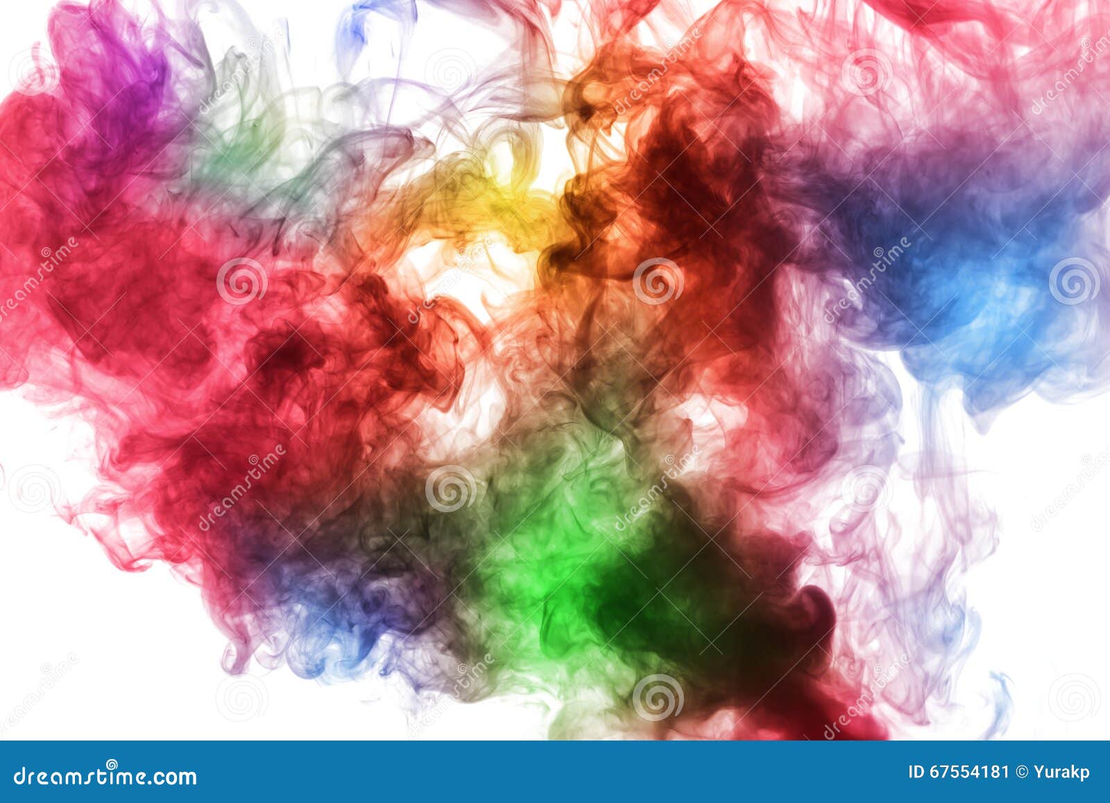 Colorful Steam on the White Background Stock Illustration ...