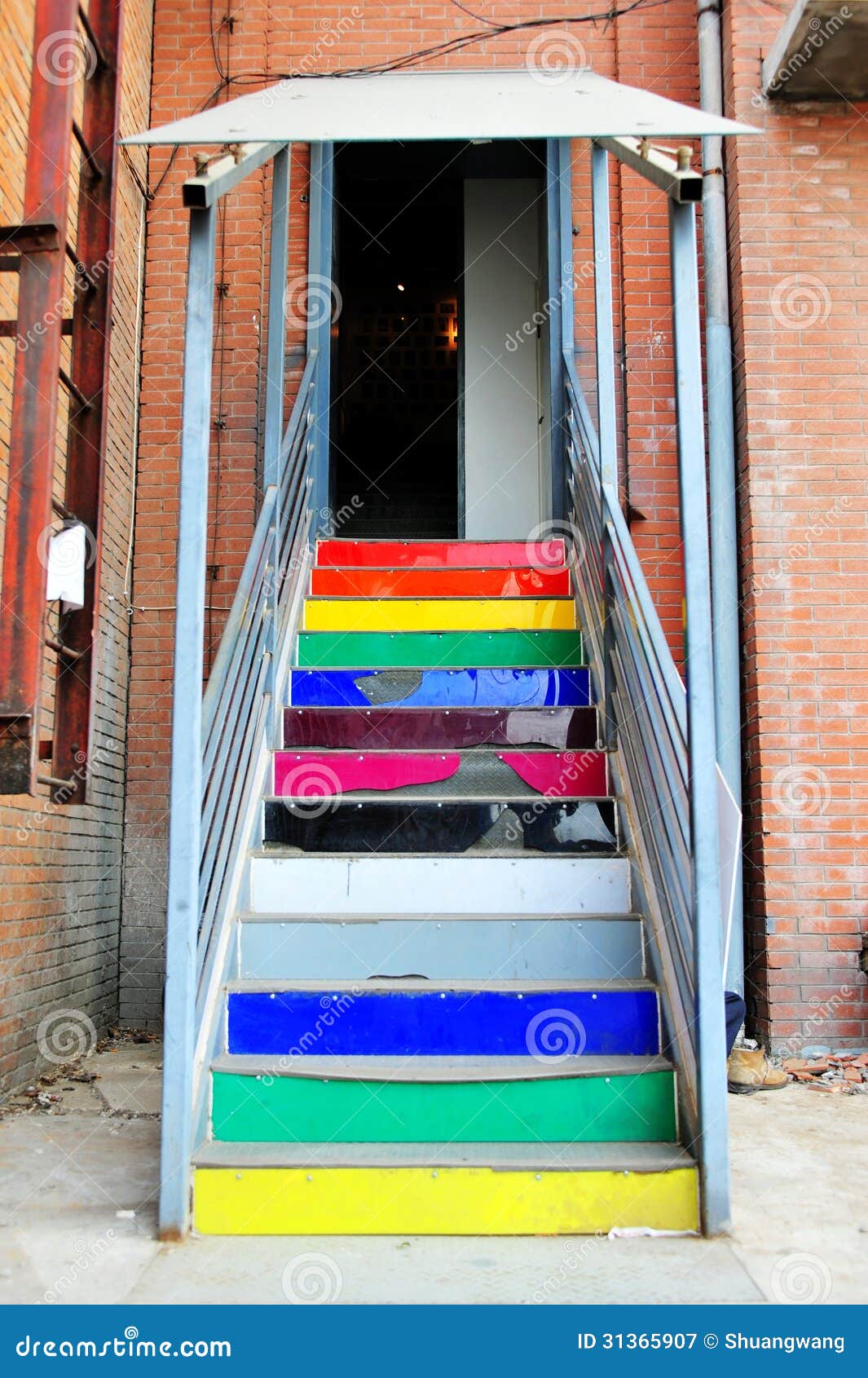 Colorful step stock image. Image of stairway, path, success - 31365907