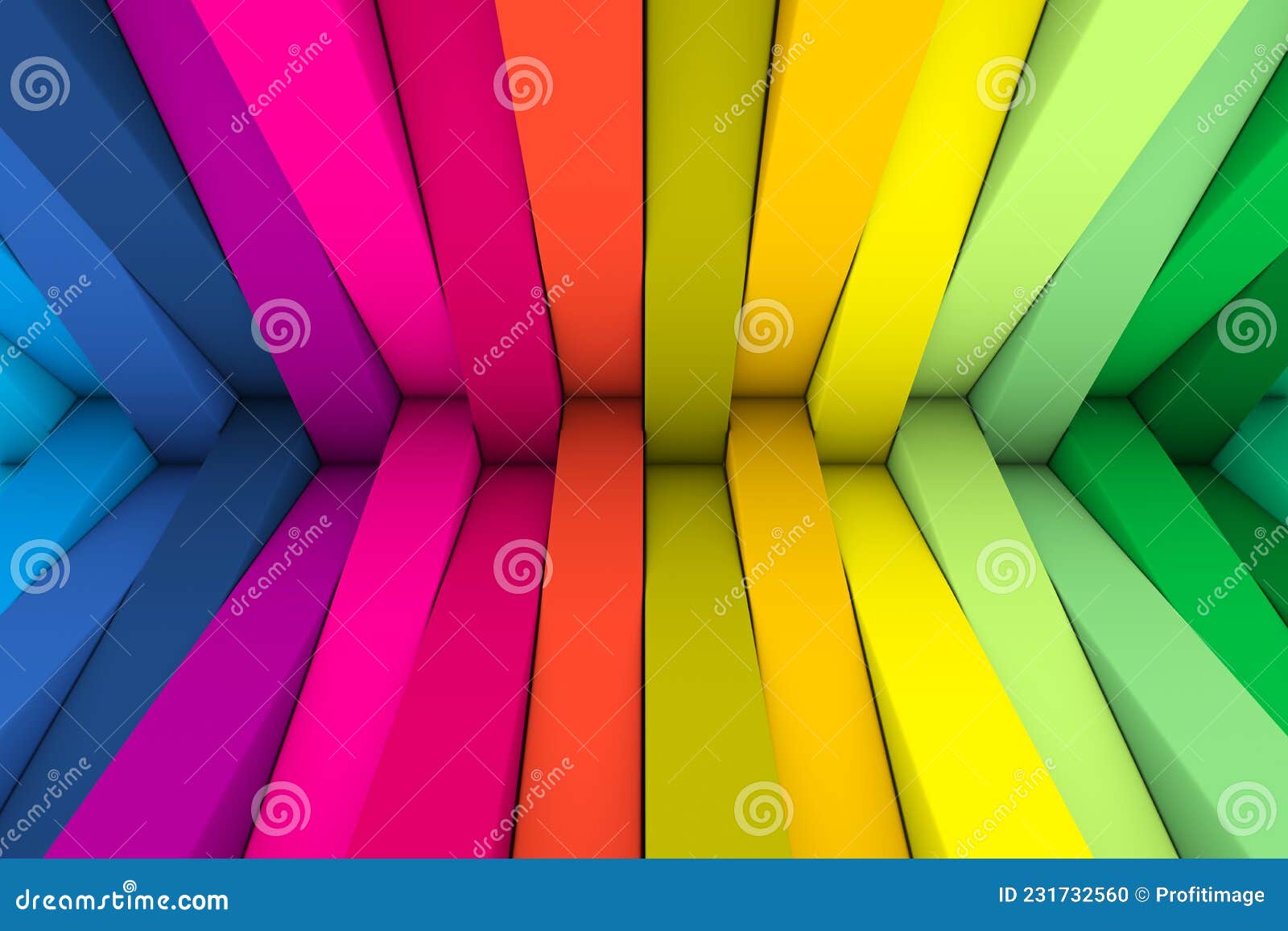 Colorful Steps Abstract Background 3D Stock Illustration - Illustration ...
